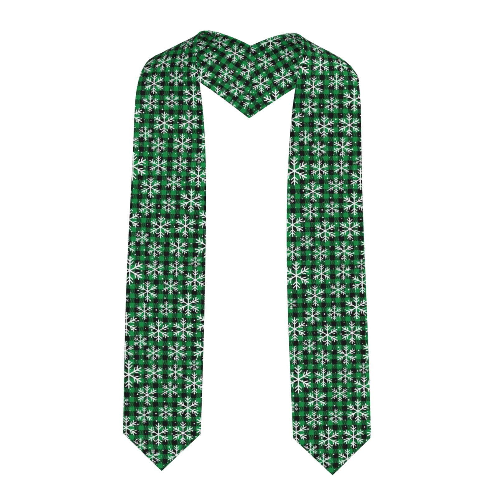 Kdxio Christmas Pattern At Buffalo Plaid Graduation Stole Class ...
