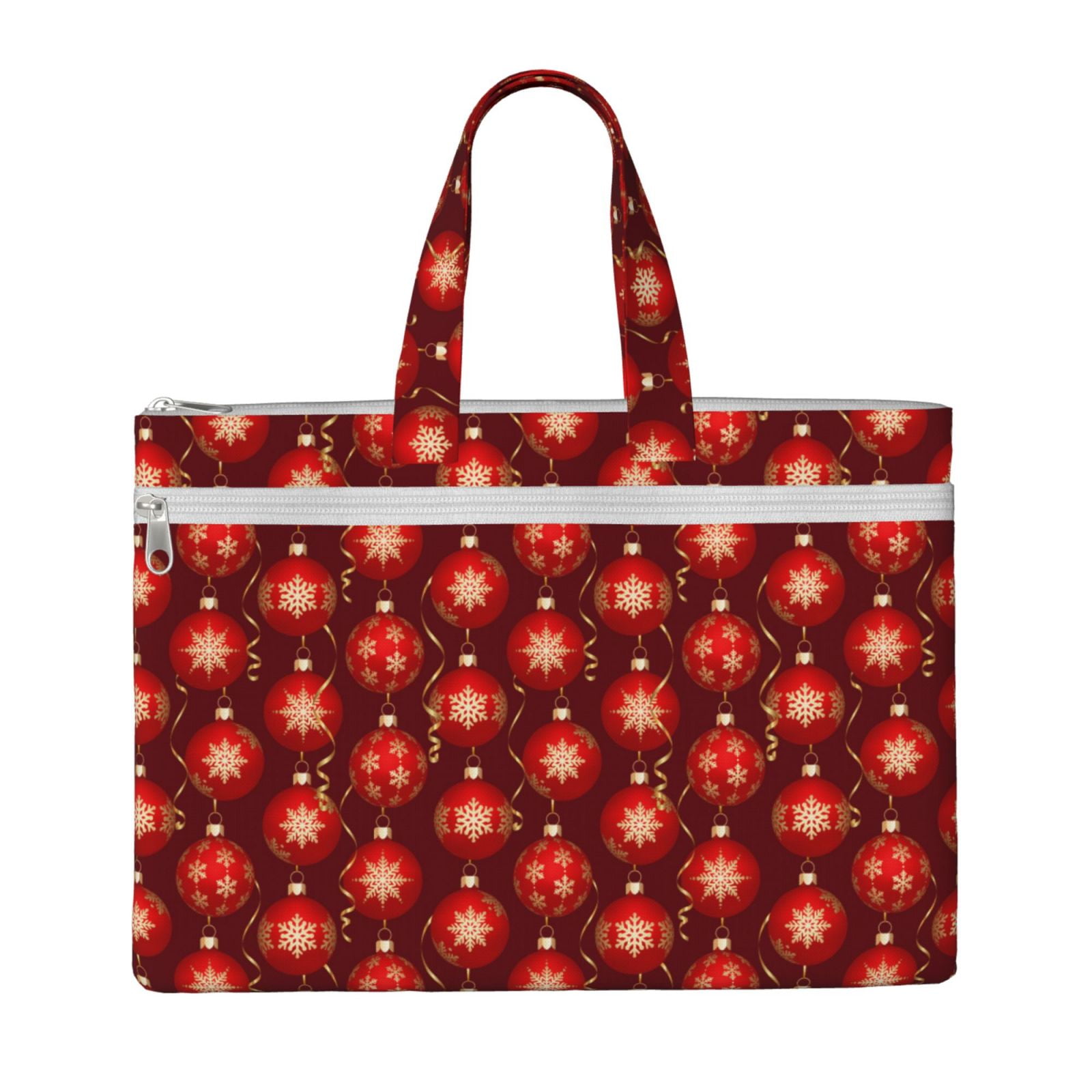 Kdxio Christmas Red Balls File Tote Document Bag Business Briefcase Bag ...
