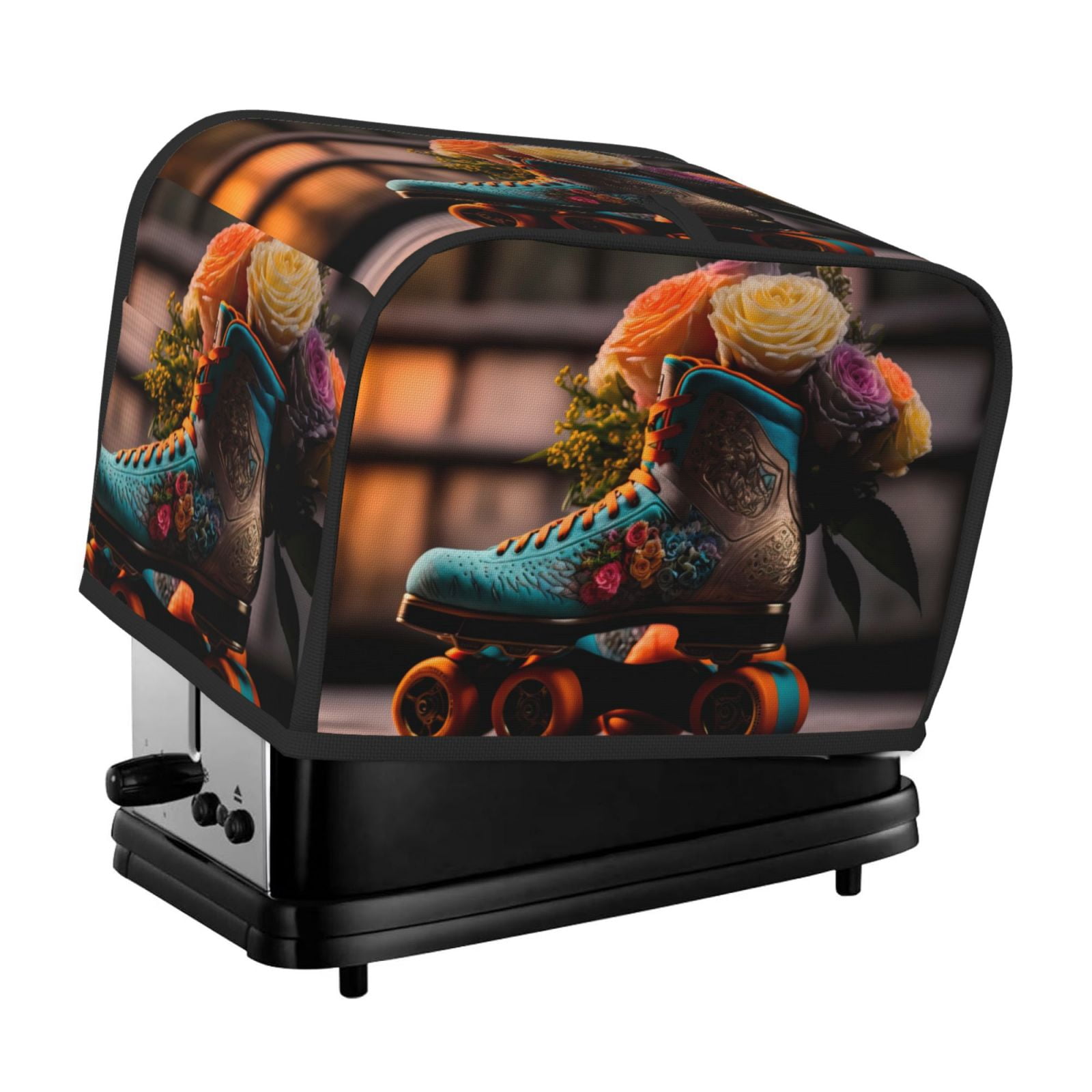 Kdxio Classic Floral Blue Skate Shoes Print Toaster Cover Bread Machine ...