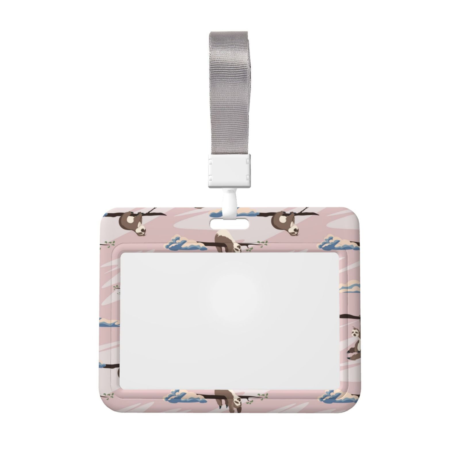 Kdxio Cloud Sloth Card Badge Holder Work Badge Sleeve for Office ...