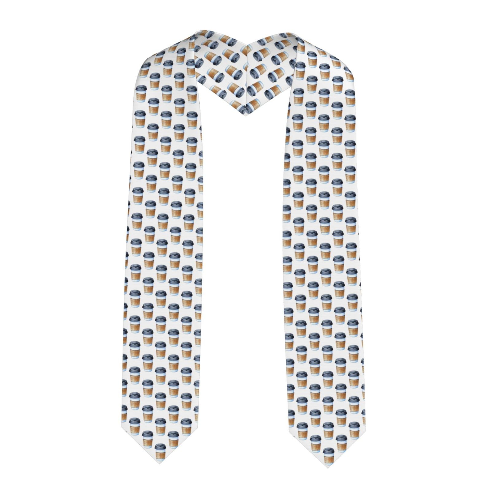 Kdxio Coffee To Go Pattern Graduation Stole Class, Graduation Sash ...