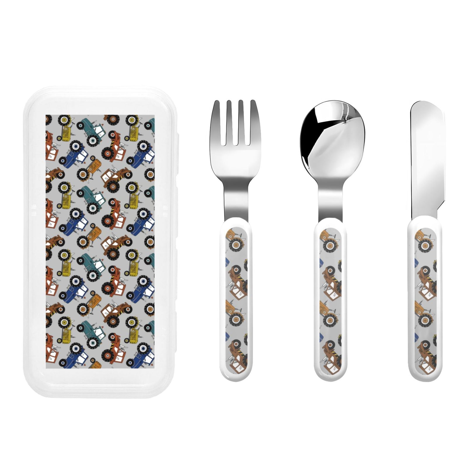 Kdxio Color Tractor Toddler Utensils Set - Kids Silverware Set, Set ...