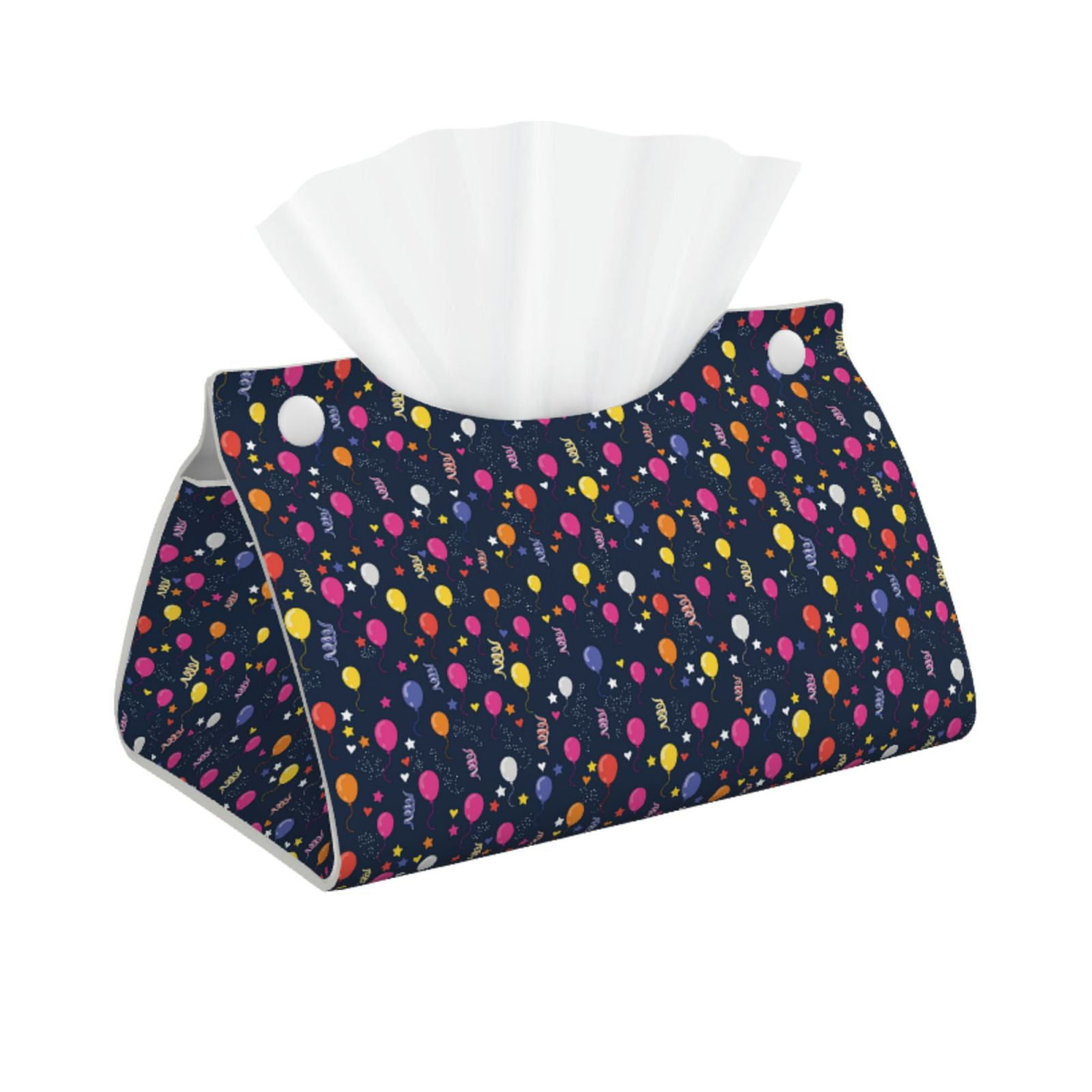 Kdxio Colored Balloons Print Tissue Box Cover,Modern PU Leather ...