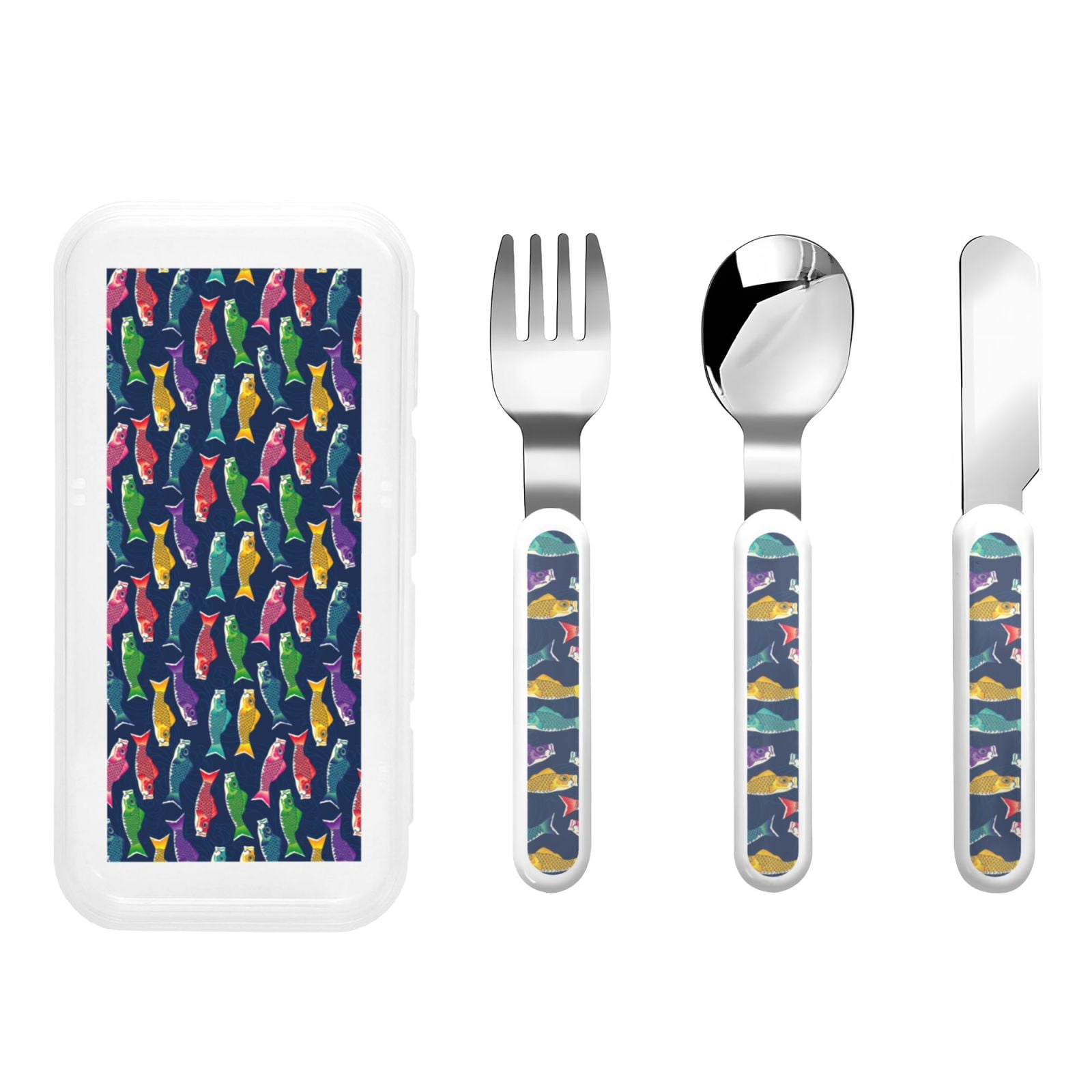 Kdxio Colorful Carp Streamer 1 Toddler Utensils Set - Kids Silverware ...