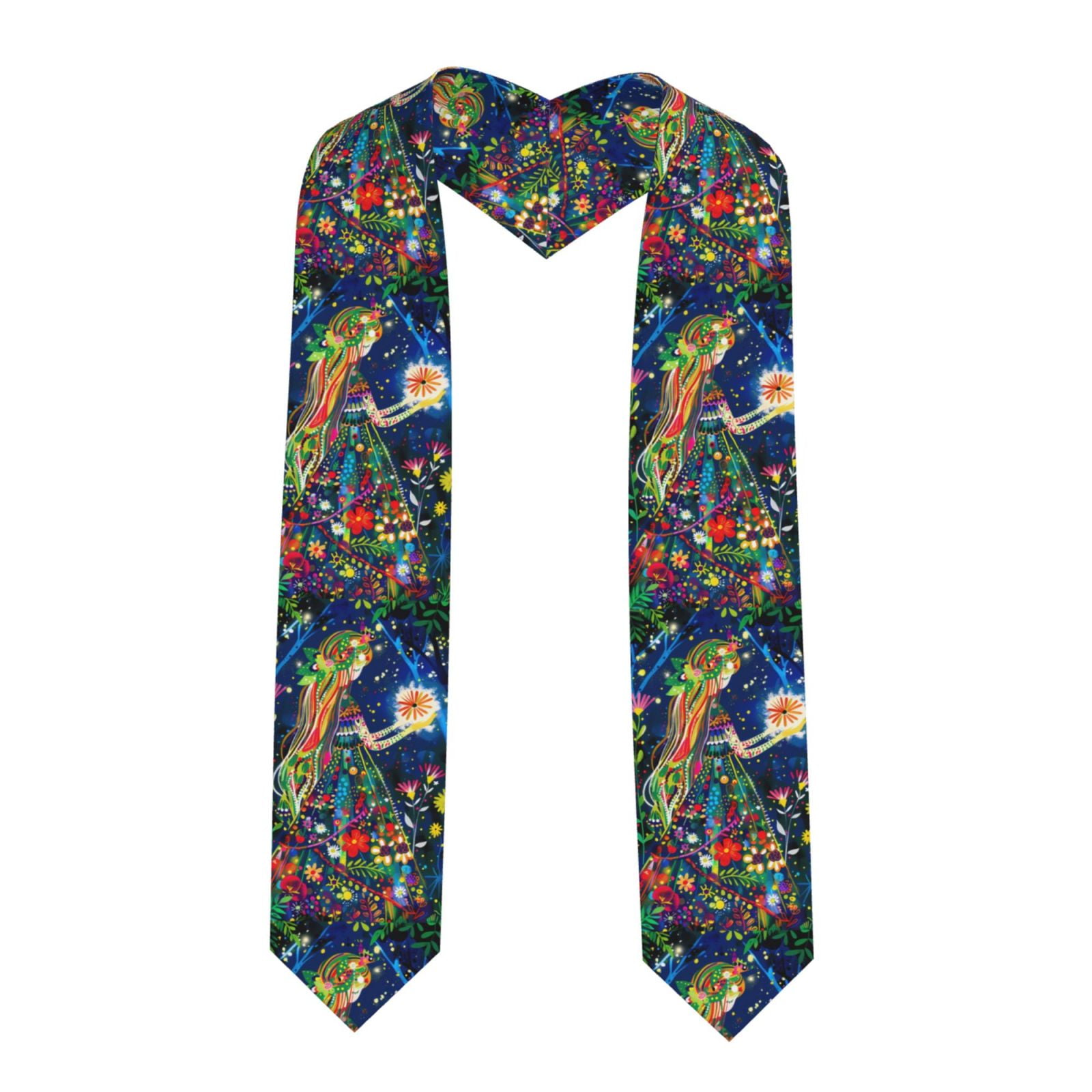 Kdxio Colorful Floral Forest Fairy Graduation Stole Class, Graduation ...