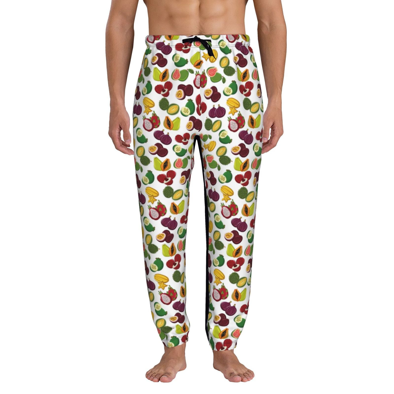 Kdxio Colorful Fruits Pattern Joggers,Sweatpants for Men with Pockets ...