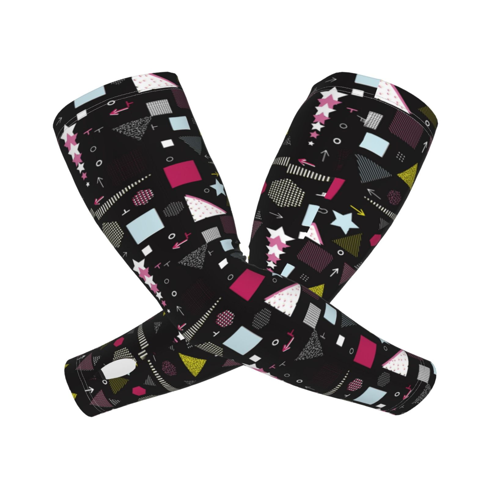 Kdxio Colorful Geometry Print UV Sun Protection Arm Sleeves - Tattoo ...
