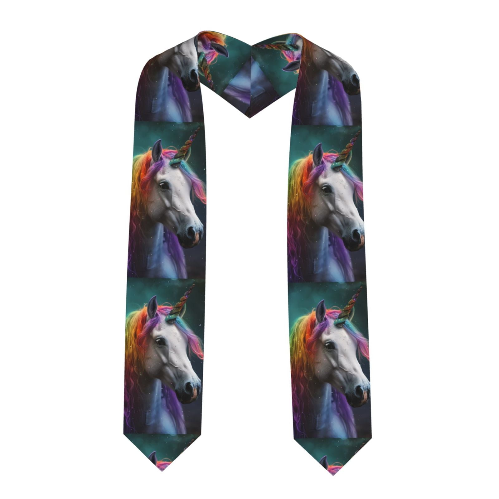 Kdxio Colorful Haired White Horse Graduation Stole Class, Graduation ...