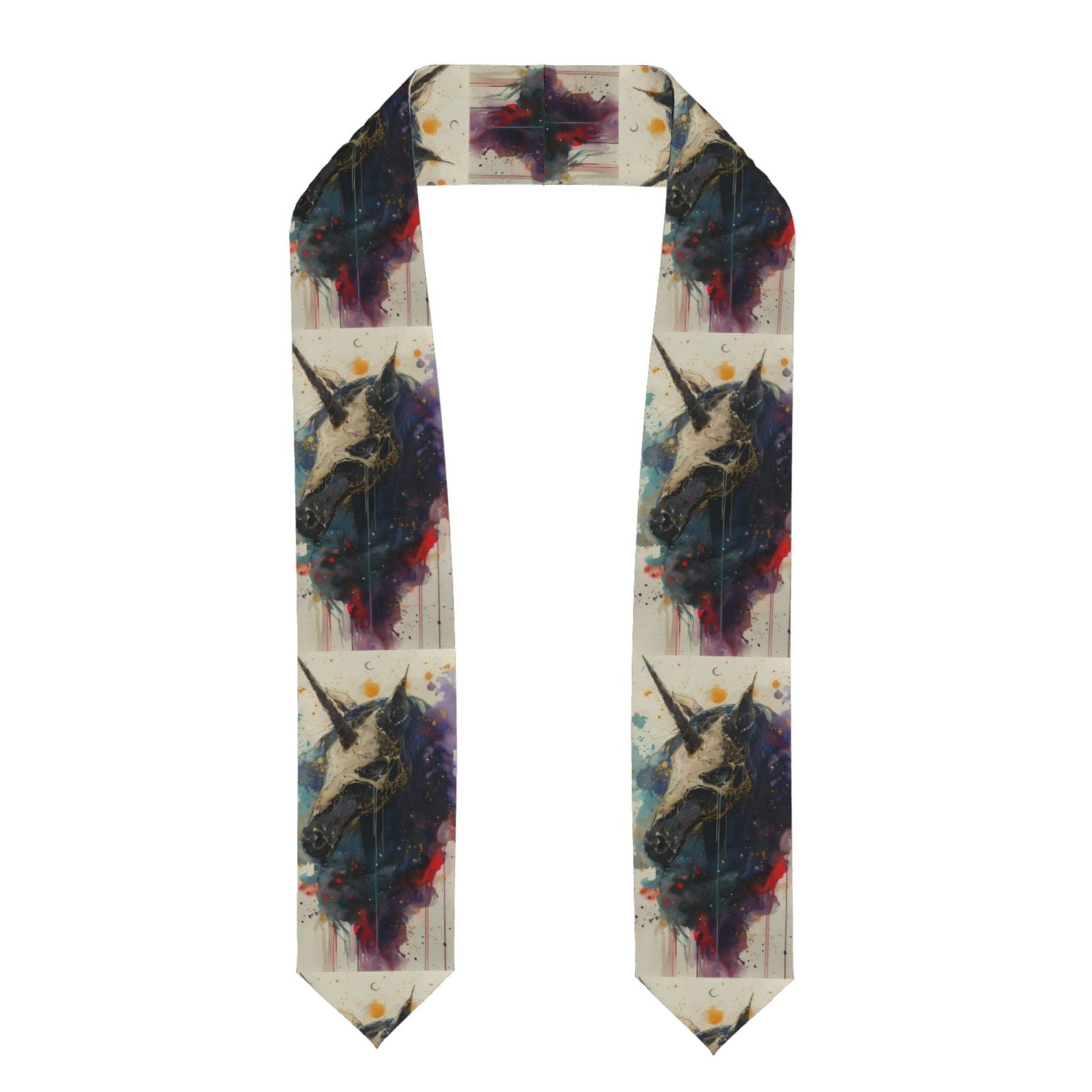 Kdxio Colorful Ink Cute Horse Graduation Stole Class, Graduation Sash ...