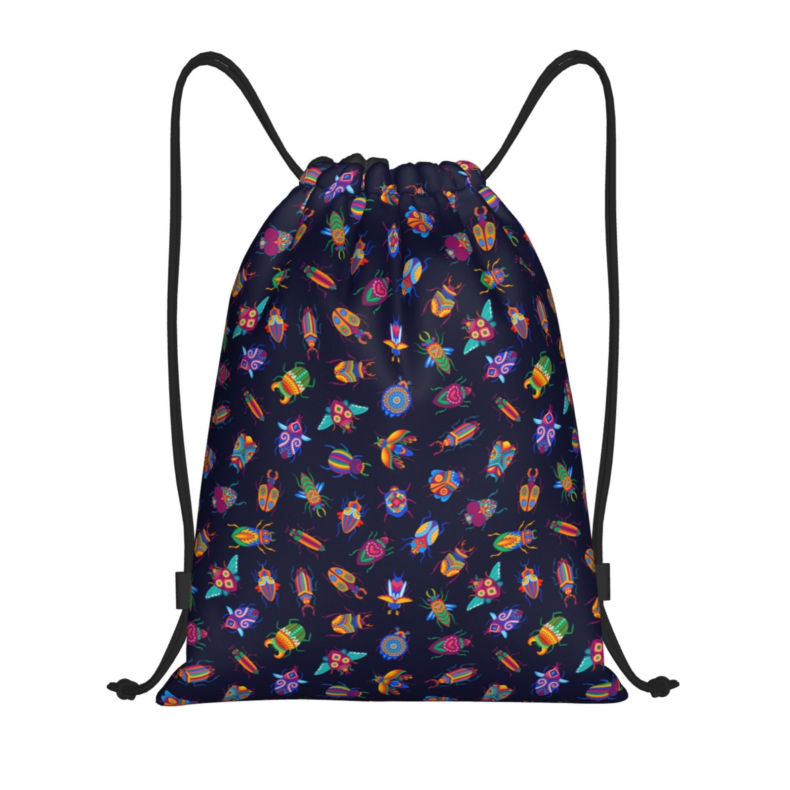 Kdxio Colorful Insects Print Drawstring Backpack Bag,Waterproof Draw ...