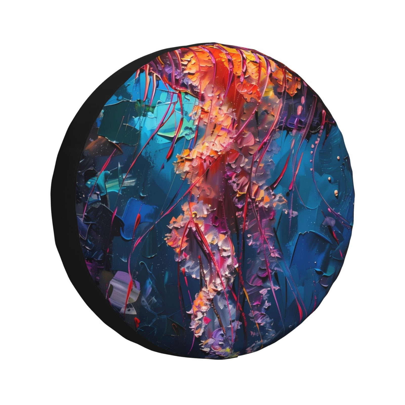 Kdxio Colorful Jellyfish Abstract for Tire Cover Wheel Protectors Tyre ...