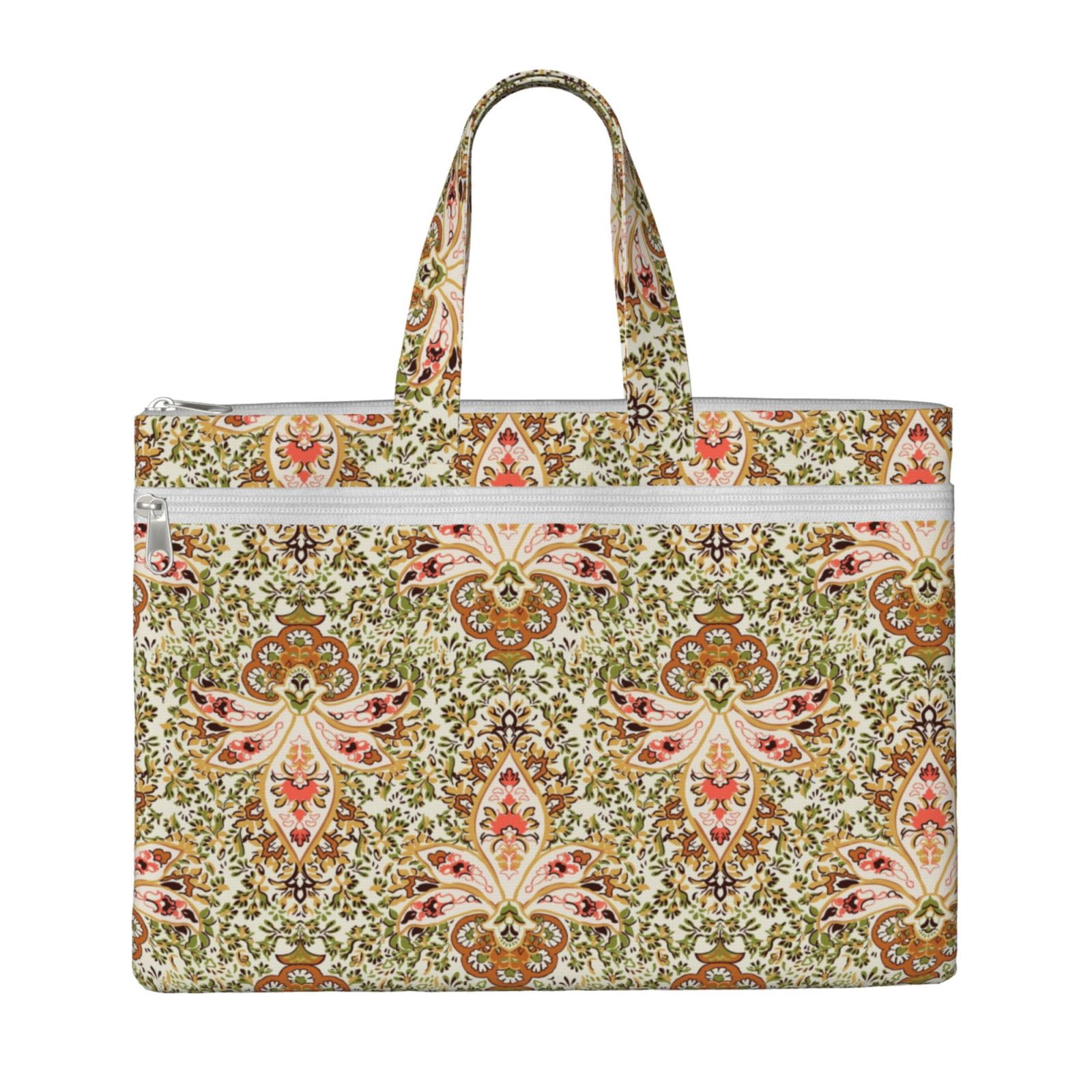 Kdxio Colorful Paisley File Tote Document Bag Business Briefcase Bag ...