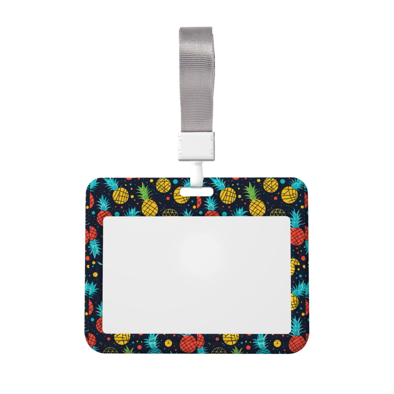 Kdxio Colorful Pineapple Card Badge Holder Work Badge Sleeve for Office ...