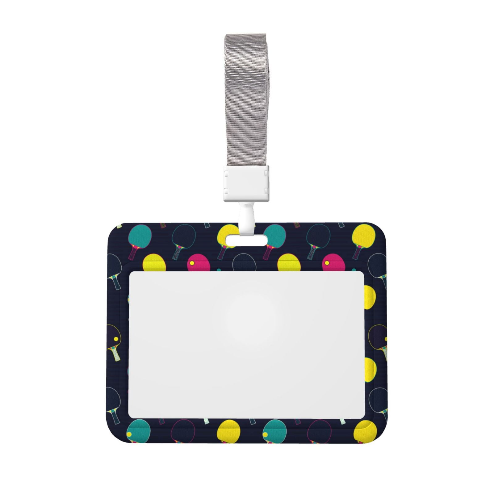 Kdxio Colorful Ping Pong Rackets Card Badge Holder Work Badge Sleeve ...