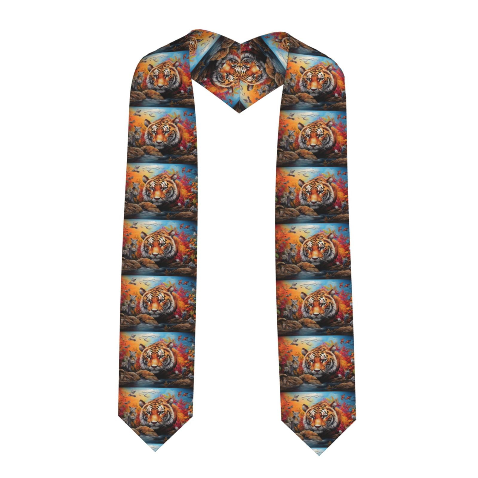 Kdxio Colorful Plant Tiger Graduation Stole Class, Graduation Sash ...