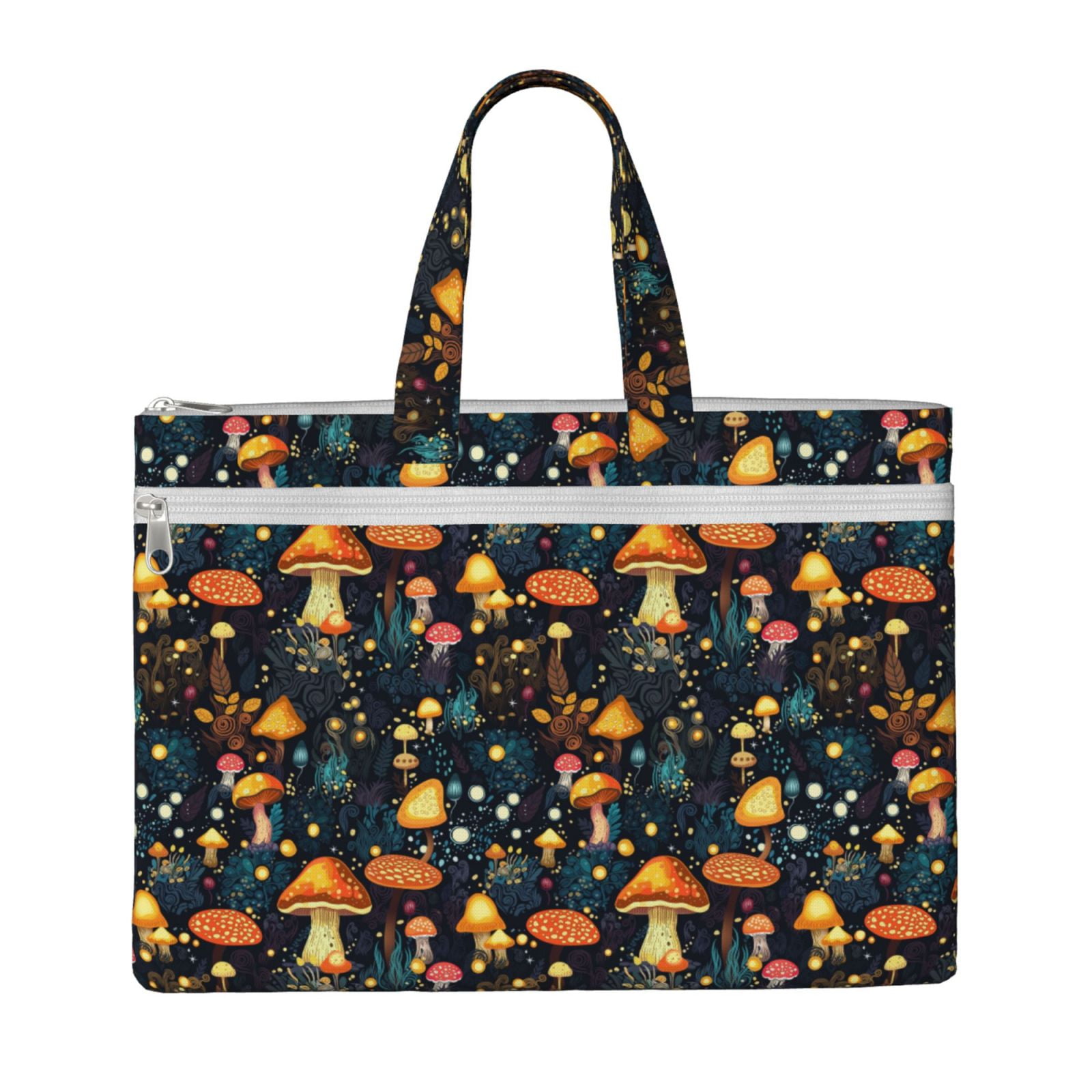 Kdxio Colorful Plants Mushroom File Tote Document Bag Business ...
