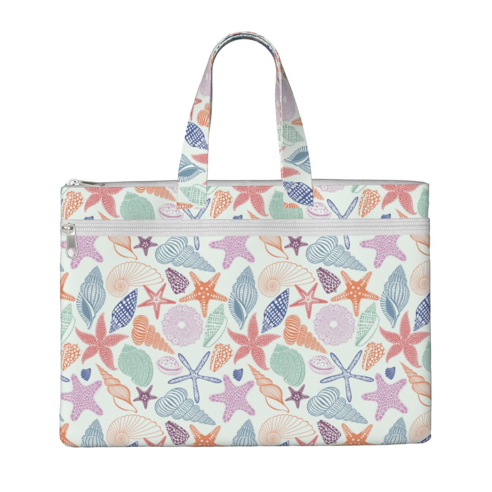Kdxio Colorful Seashells File Tote Document Bag Business Briefcase Bag ...