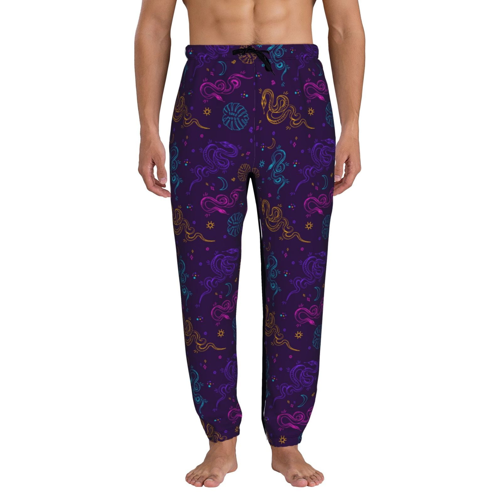 Kdxio Colorful Snake Pattern Joggers,Sweatpants for Men with Pockets ...