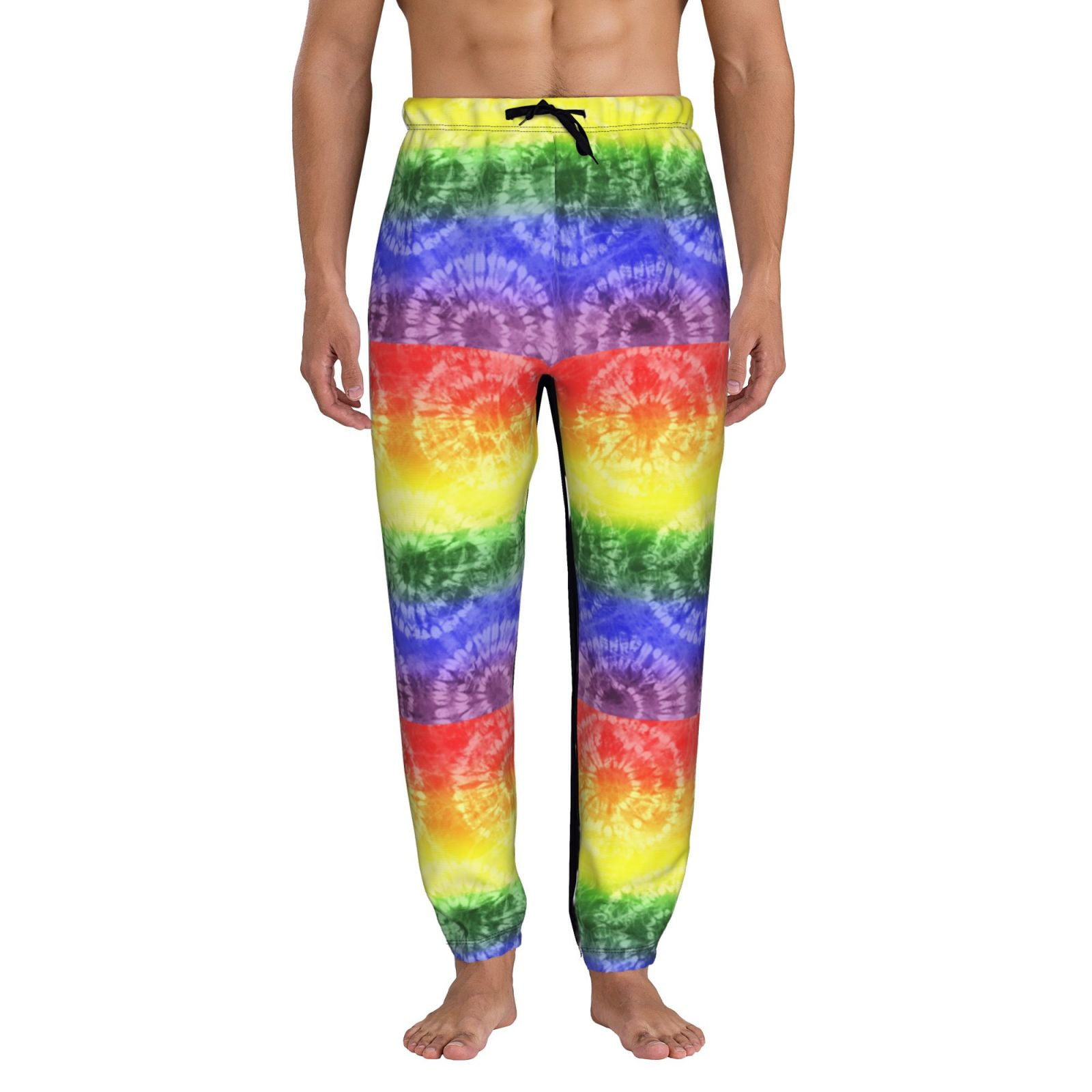 Kdxio Colorful Tie Dye Pattern Joggers,Sweatpants for Men with Pockets ...