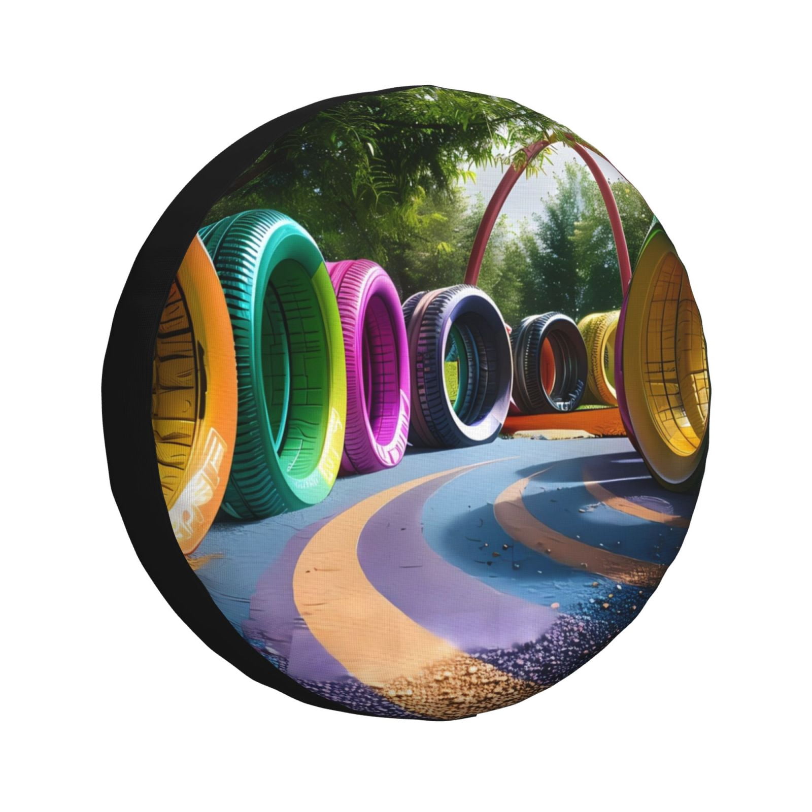 Kdxio Colorful Tire Tunnel Park for Tire Cover Wheel Protectors Tyre ...