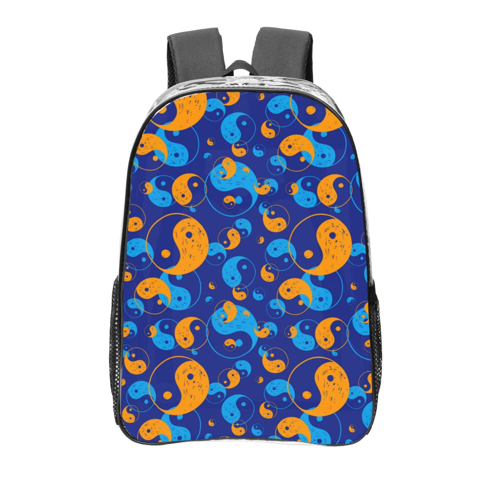 Kdxio Colorful Yin Yang Clear Backpack, Transparent Bookbag for School ...