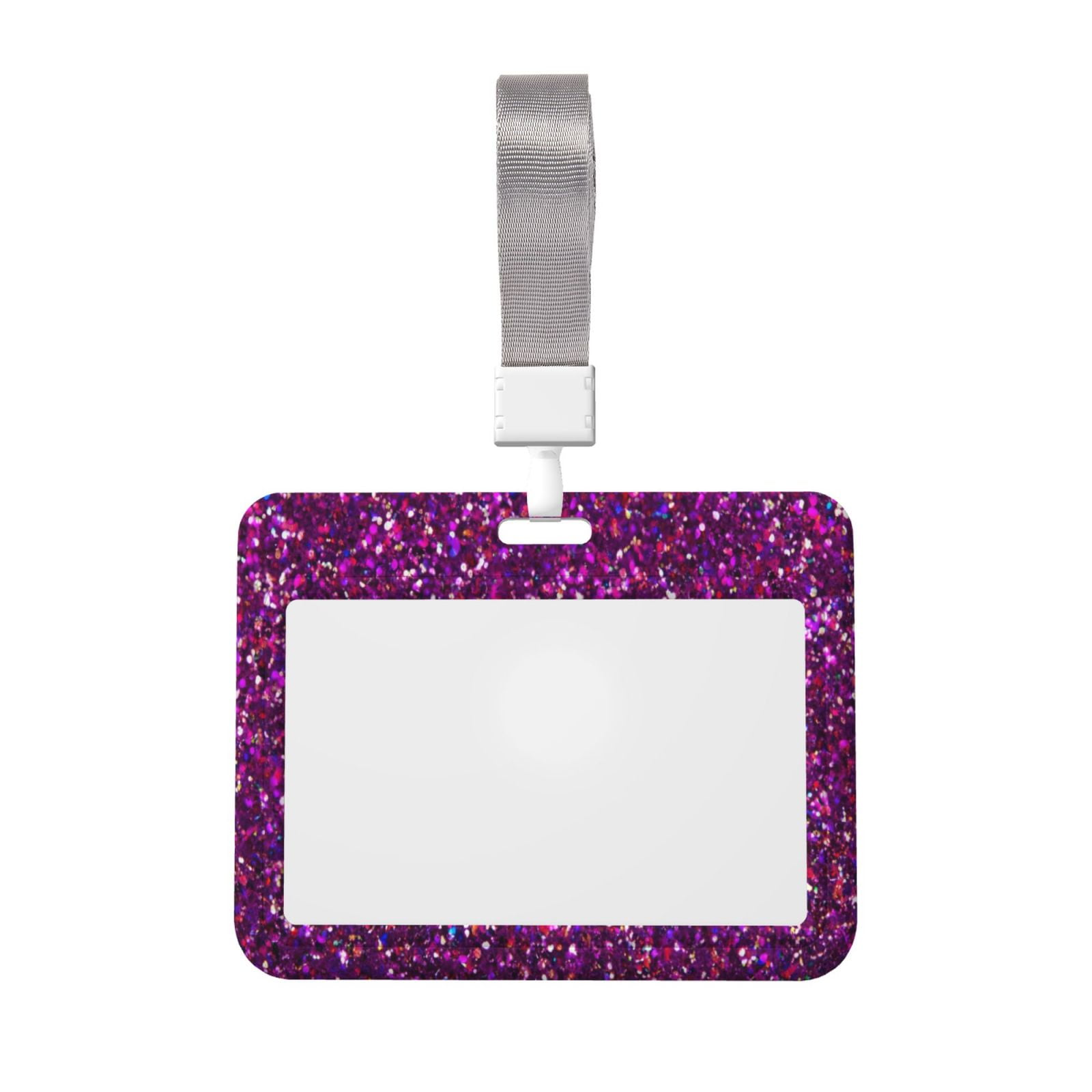 Kdxio Colourful Glitter Card Badge Holder Work Badge Sleeve for Office ...