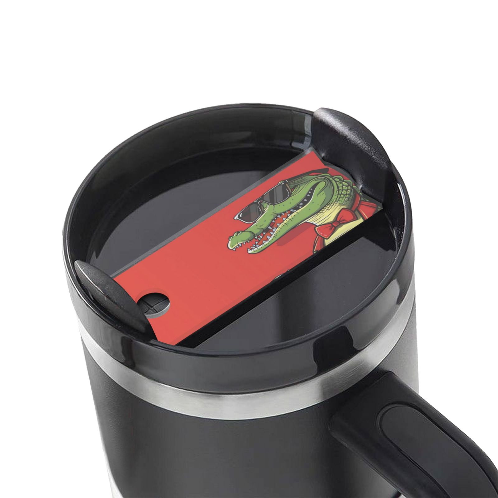 Kdxio Cool Crocodile With Sunglasses Name Plate Compatible Stanley Cups ...