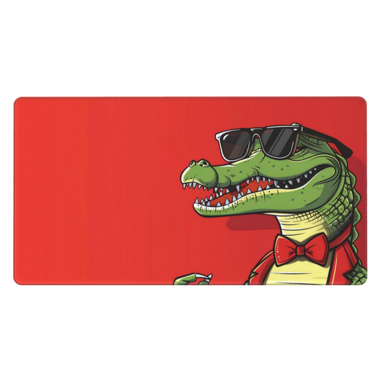 Kdxio Cool Crocodile With Sunglasses Print Large Gaming Mouse Pad,Non ...