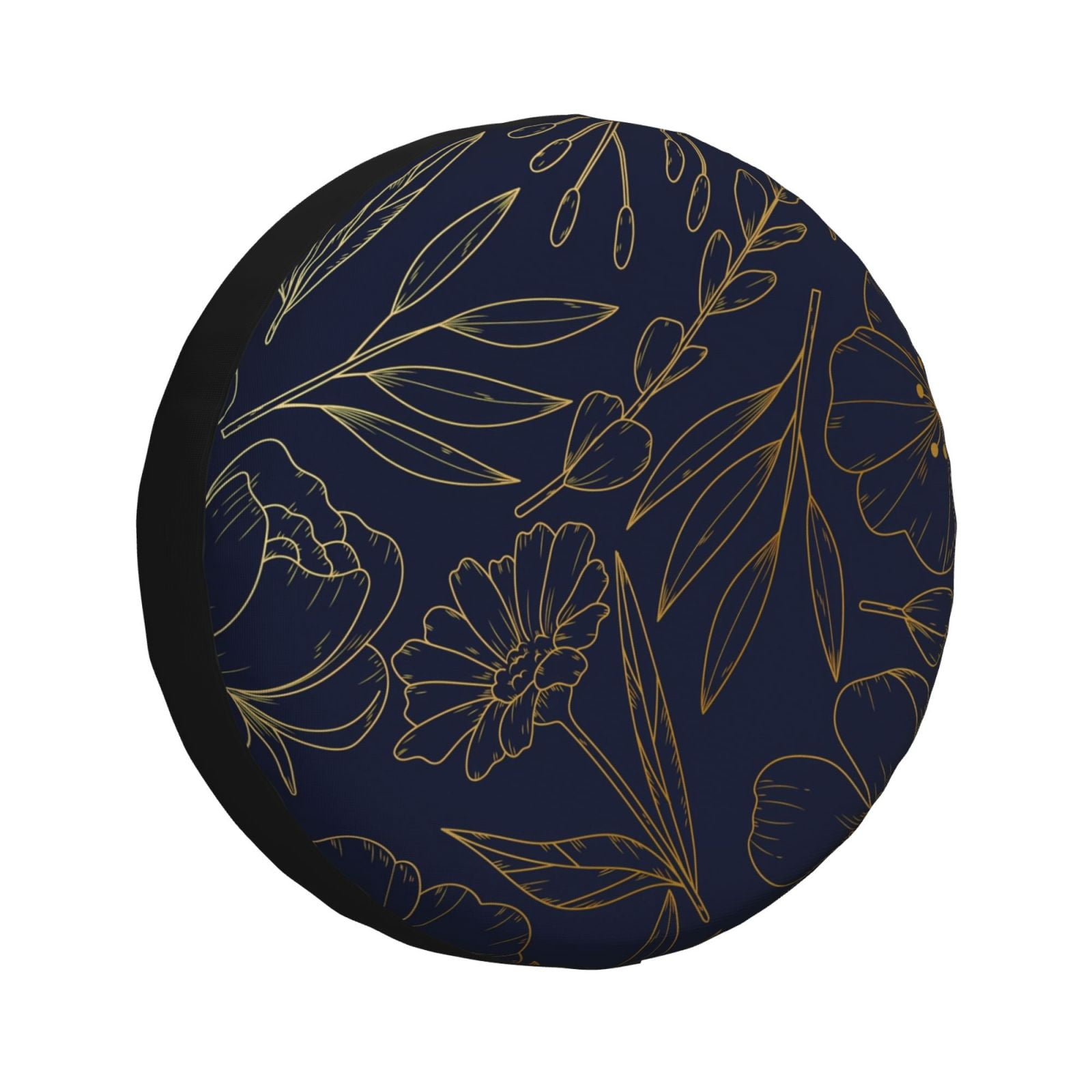 Kdxio Copper-Gold Gloss Outline Flower for Tire Cover Wheel Protectors ...
