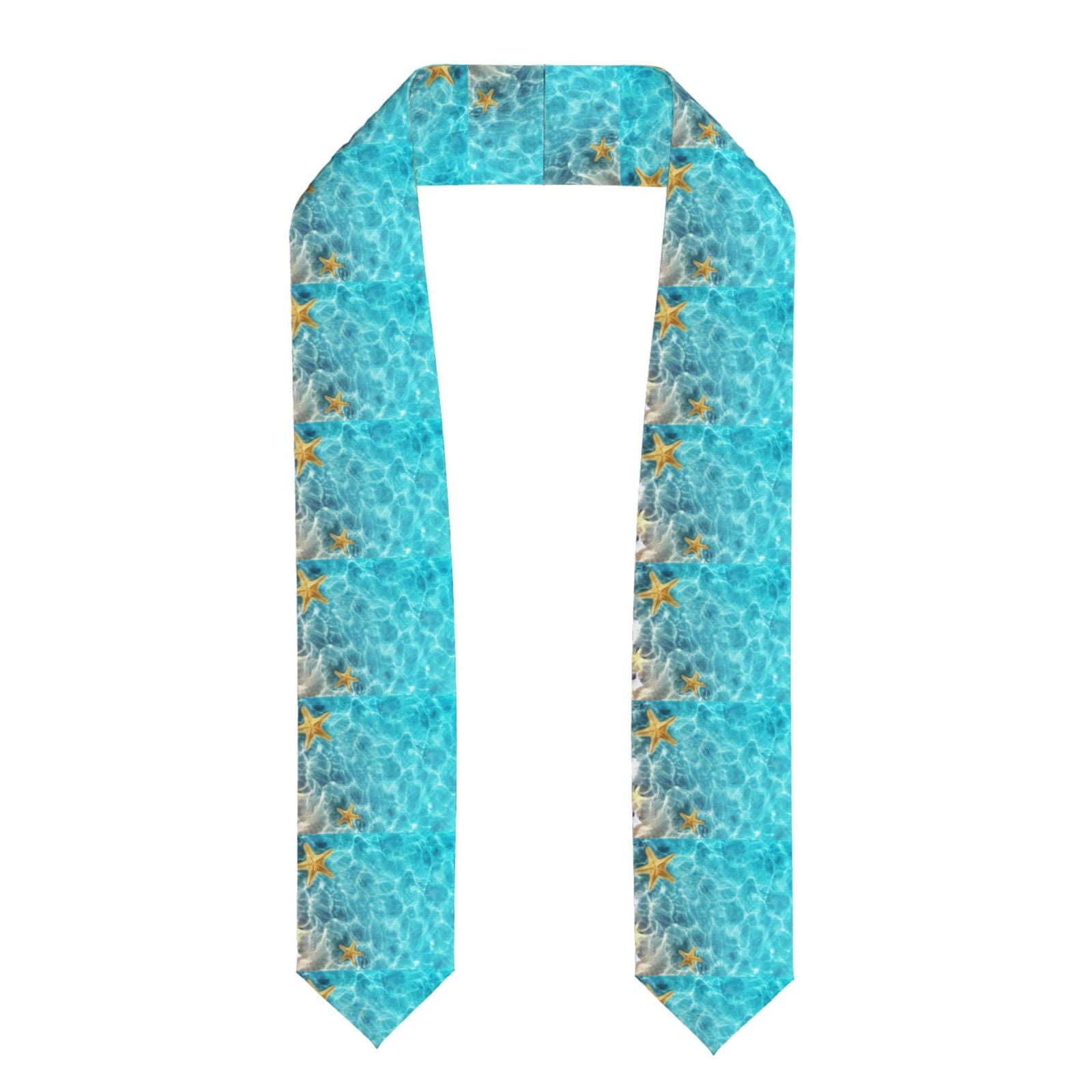 Kdxio Coral And Seashell On The Beach Graduation Stole Class ...