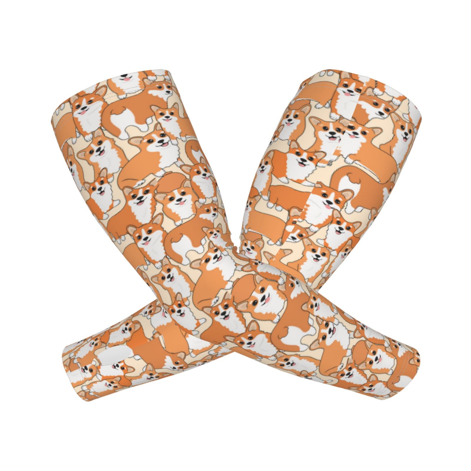 Kdxio Corgi Animal Print UV Sun Protection Arm Sleeves - Tattoo Cover ...