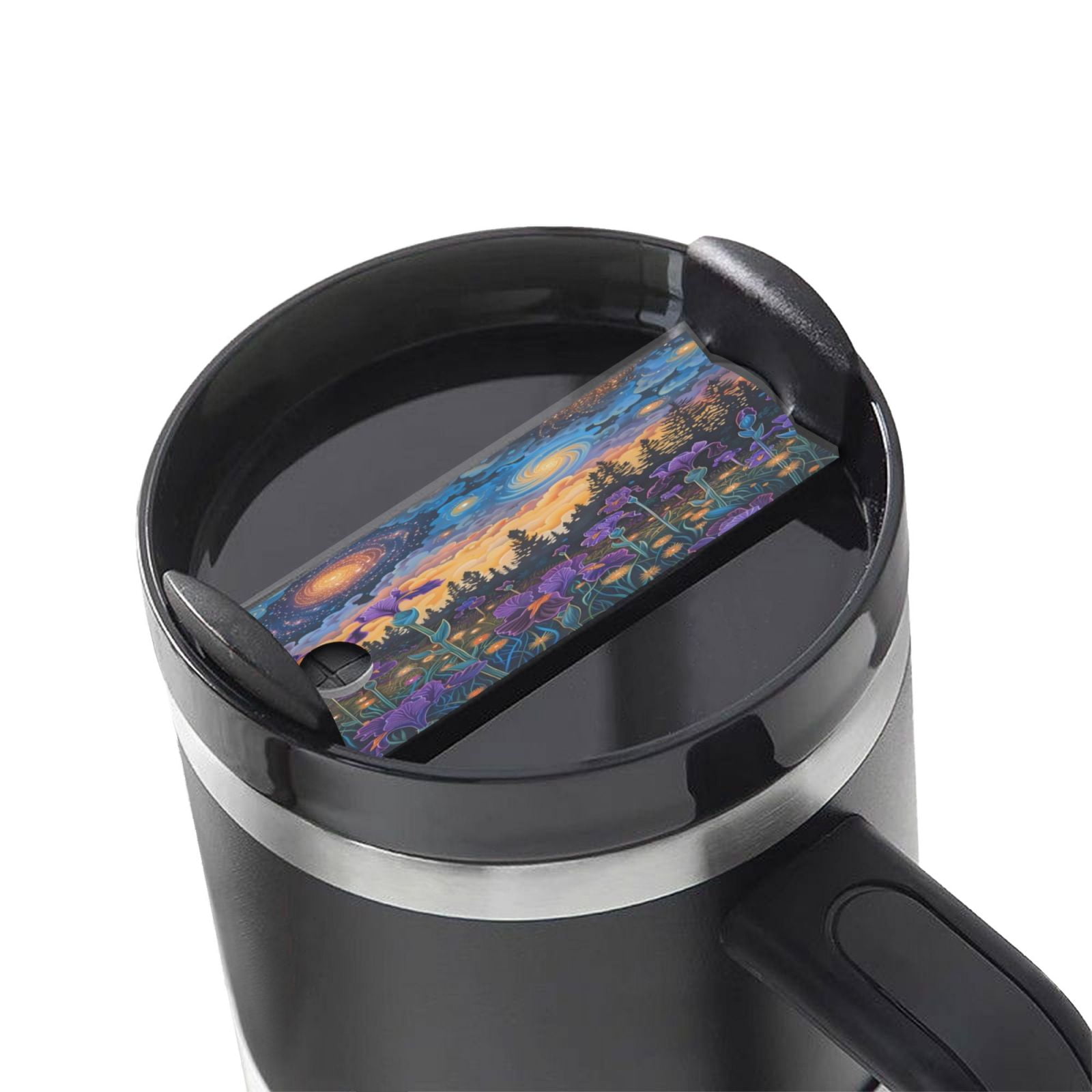 Kdxio Cosmic Irises At Twilight Name Plate Compatible Stanley Cups Name ...