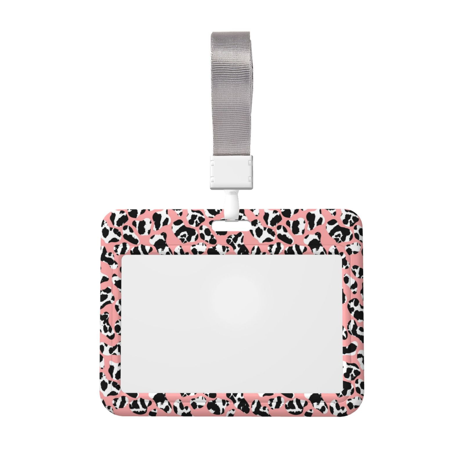 Kdxio Cow Animal Skin Card Badge Holder Work Badge Sleeve for Office ...