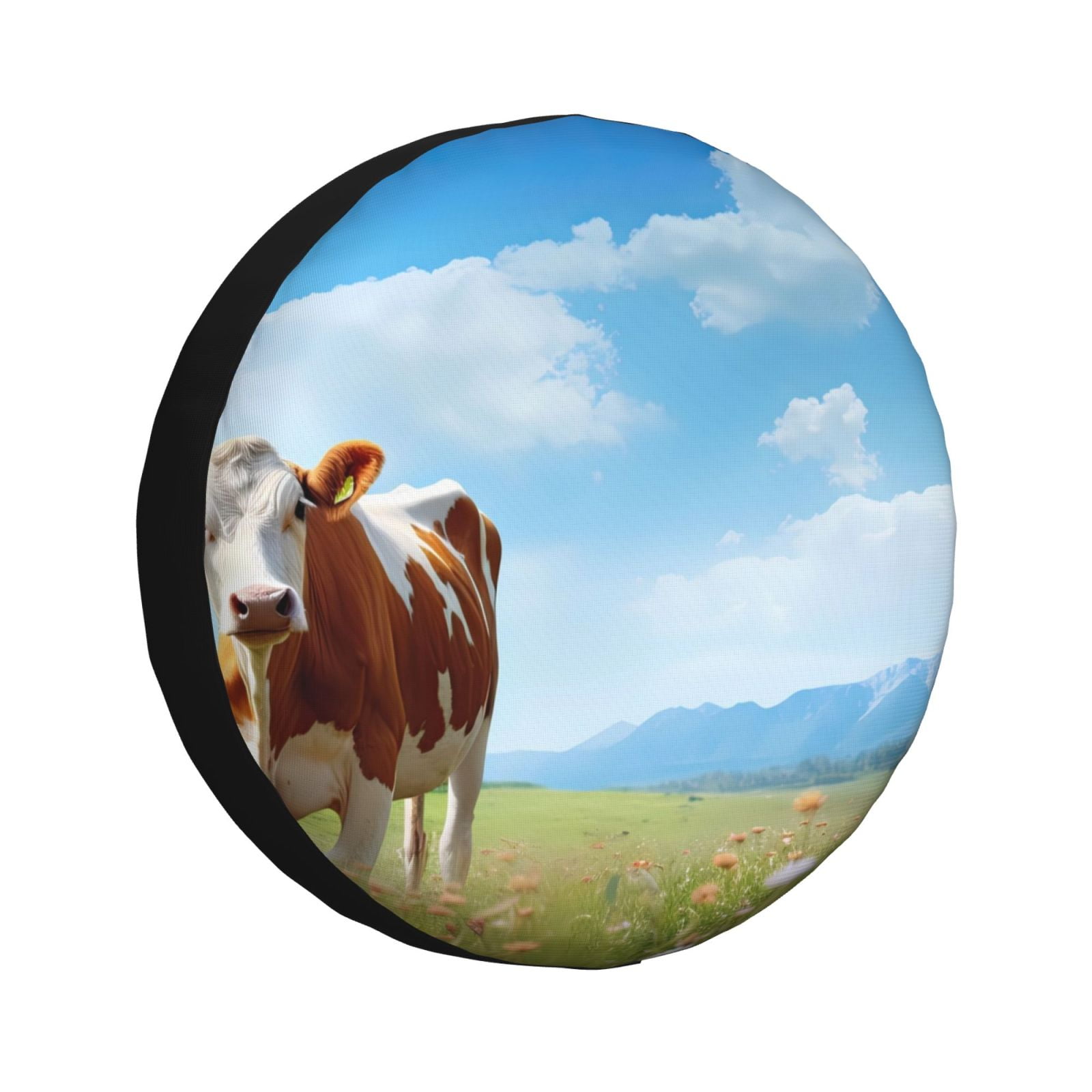 Kdxio Cow Grazing Nature for Tire Cover Wheel Protectors Tyre Covers ...