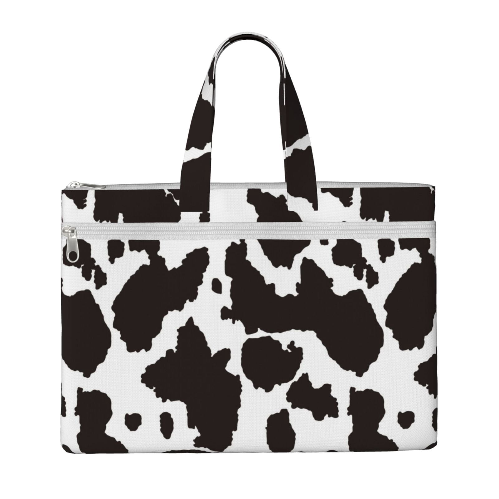 Kdxio Cow Skin 2 File Tote Document Bag Business Briefcase Bag Document ...