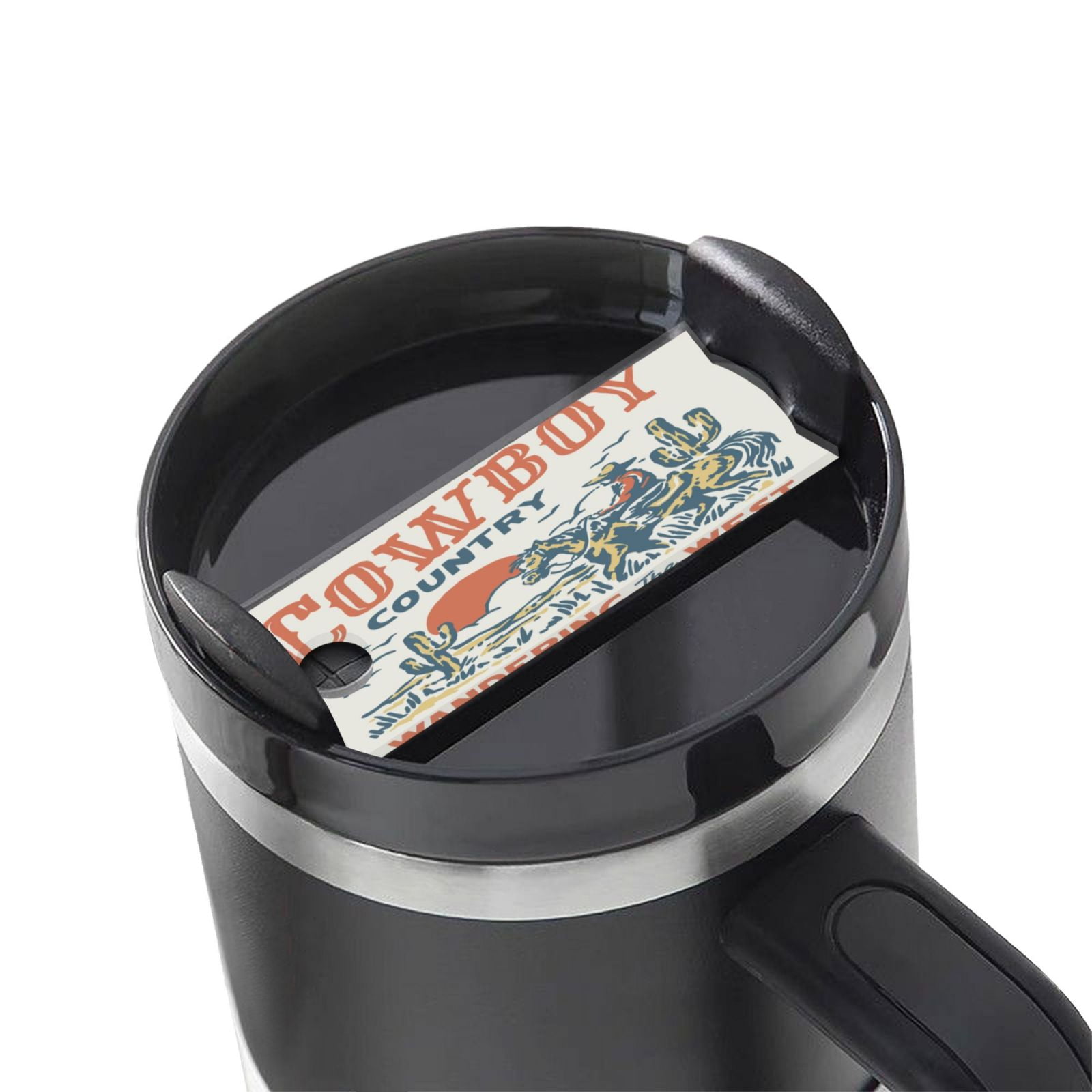 Kdxio Cowboy Rising Horse Name Plate Compatible Stanley Cups Name Tag ...