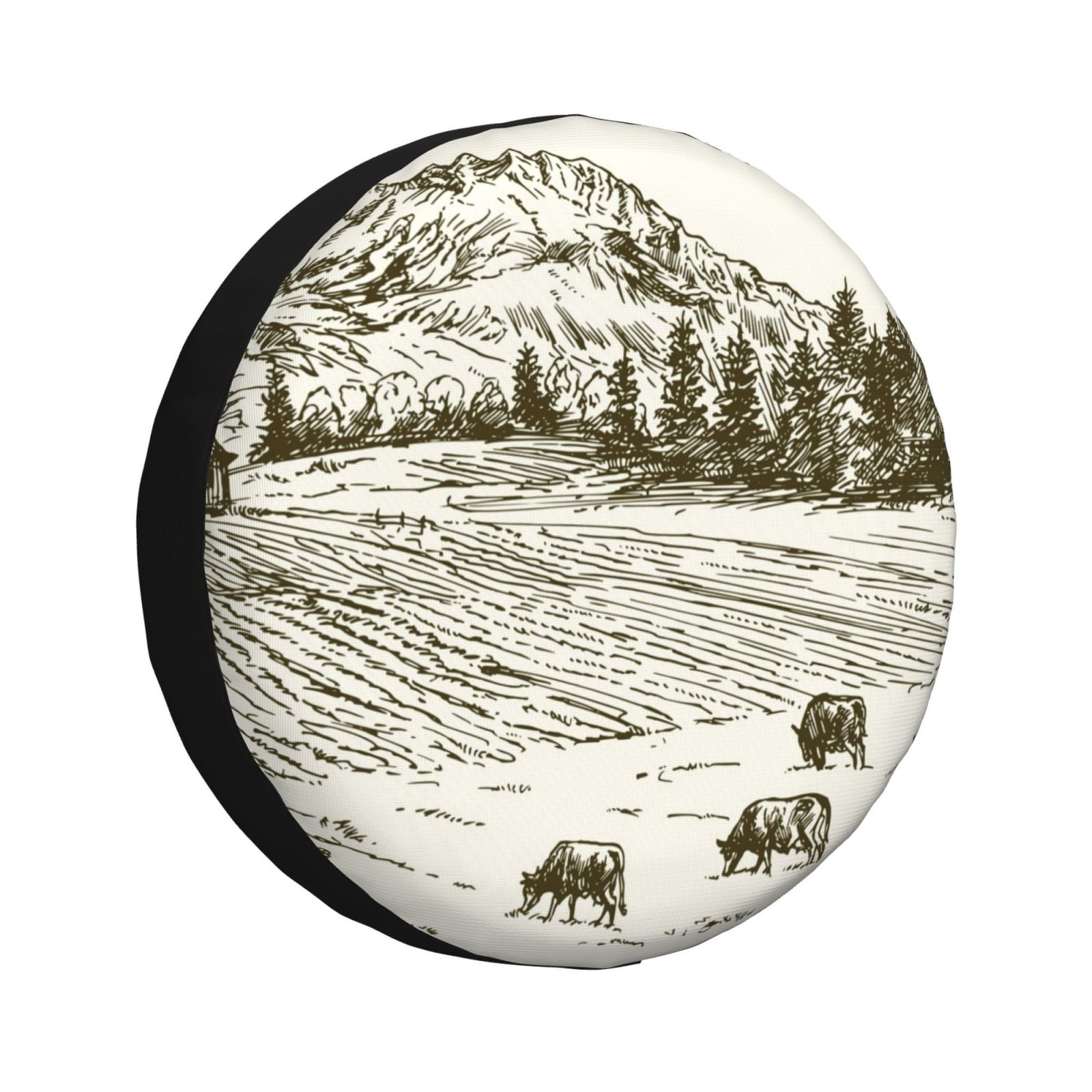 Kdxio Cows Grazing On Meadow for Tire Cover Wheel Protectors Tyre ...