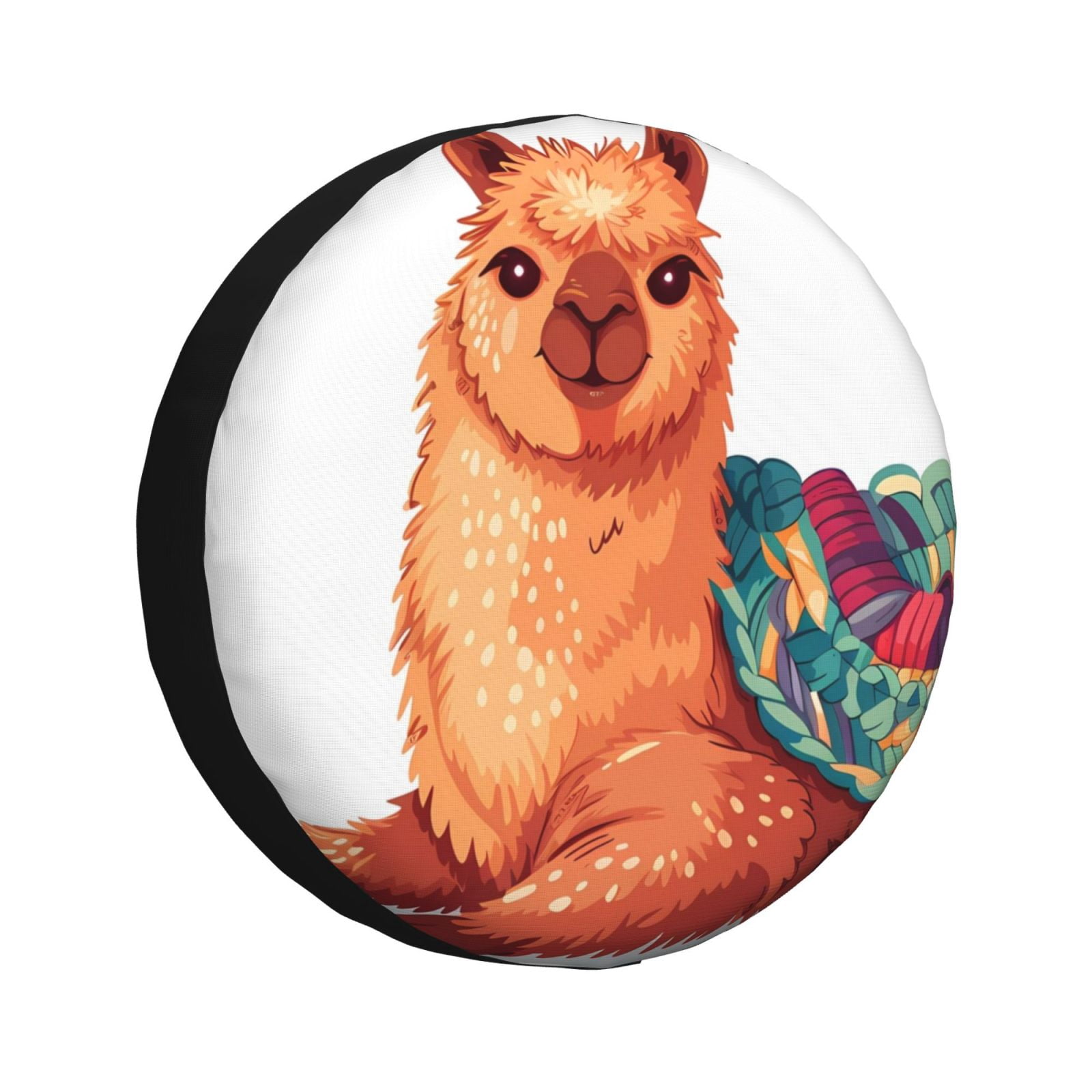 Kdxio Cozy Knitting Llama for Tire Cover Wheel Protectors Tyre Covers ...