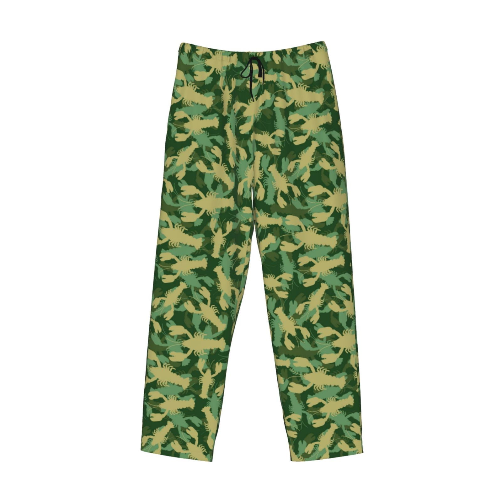 Kdxio Crayfish Army Print Men's Sleep Pajama Pant Lounge Pants with ...