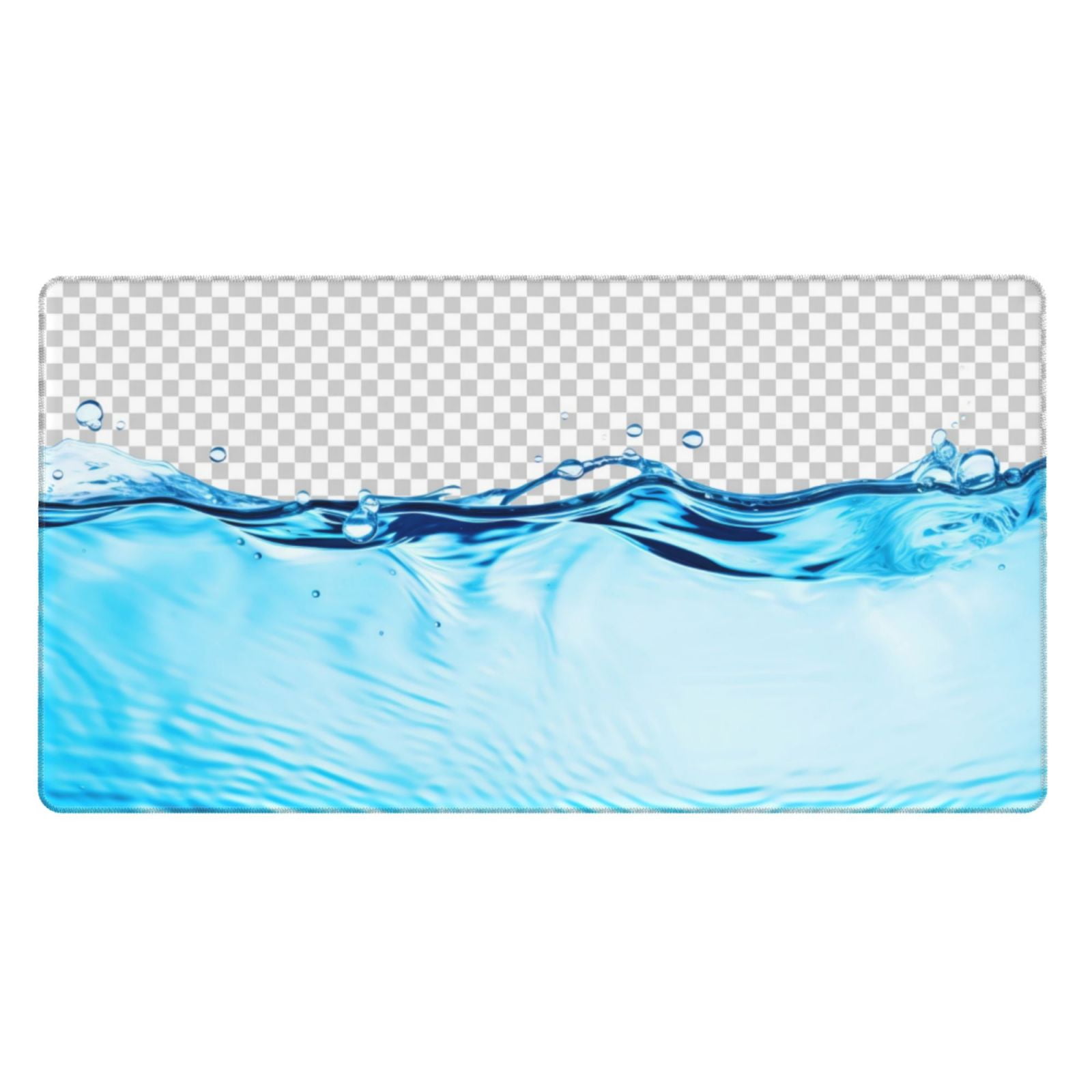 Kdxio Crystal Clear Water Splash Print Large Gaming Mouse Pad,Non-Slip ...