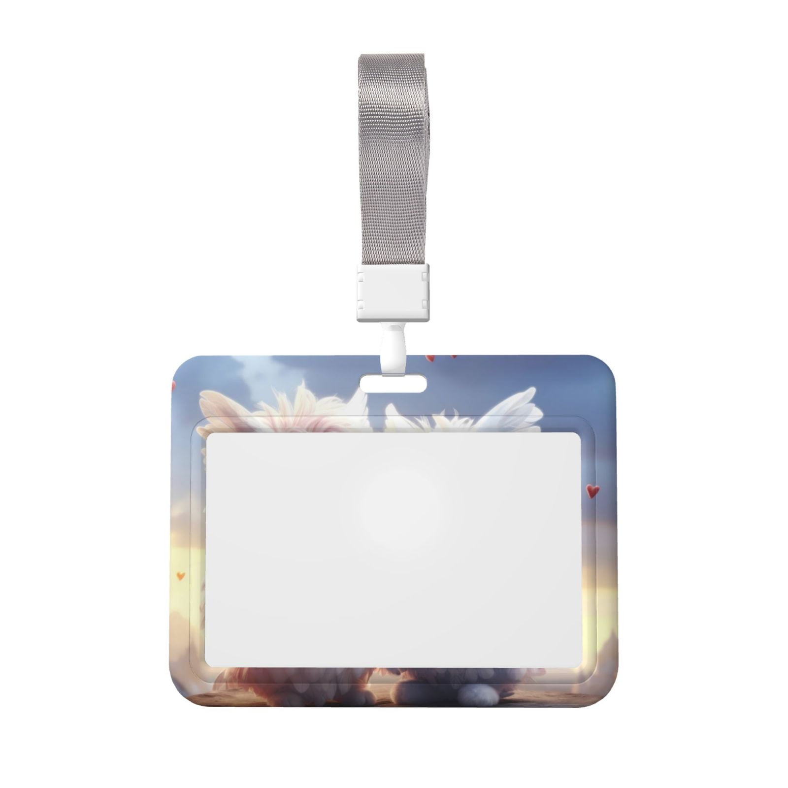 Kdxio Cute Animal Couple Card Badge Holder Work Badge Sleeve for Office ...