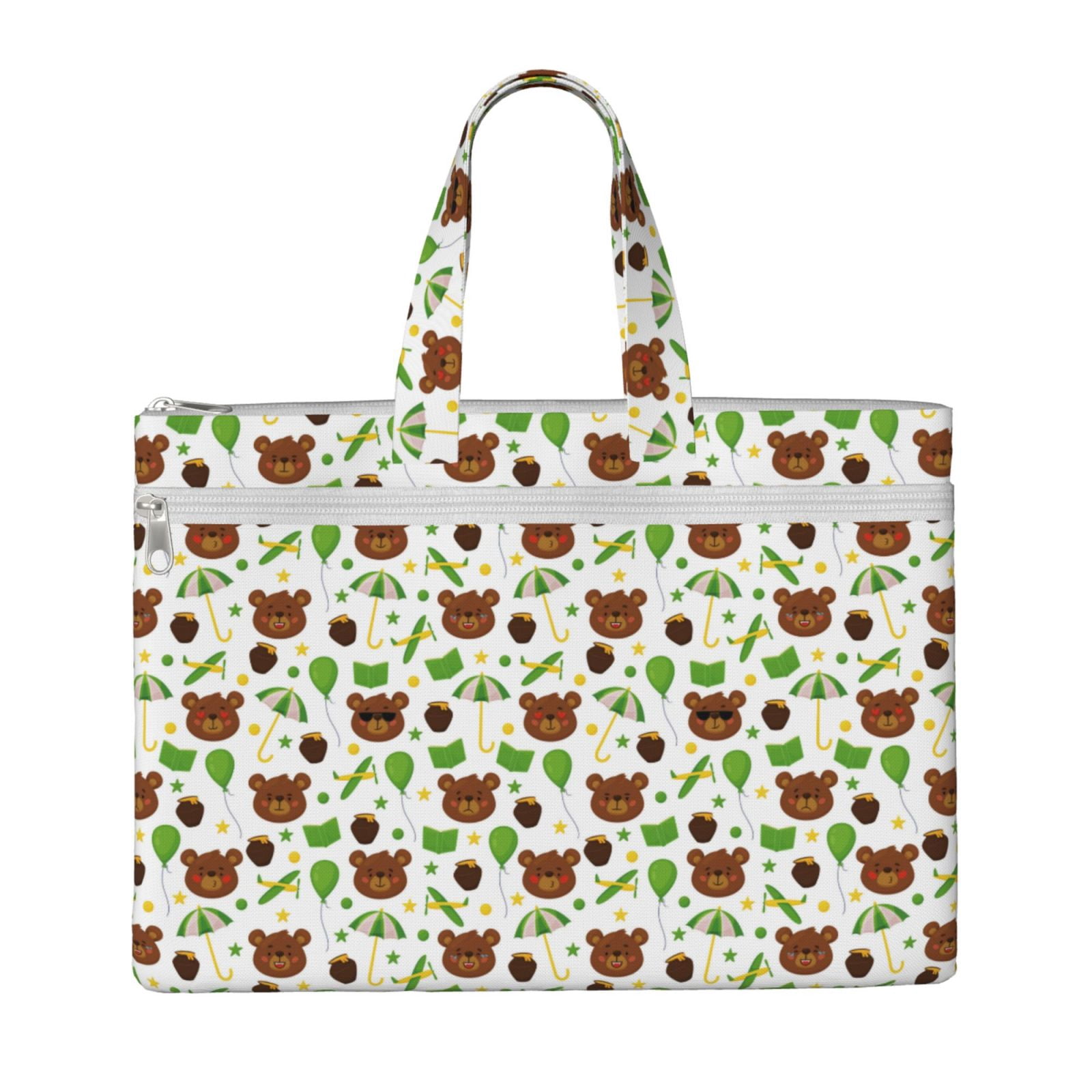 Kdxio Cute Bear File Tote Document Bag Business Briefcase Bag Document ...