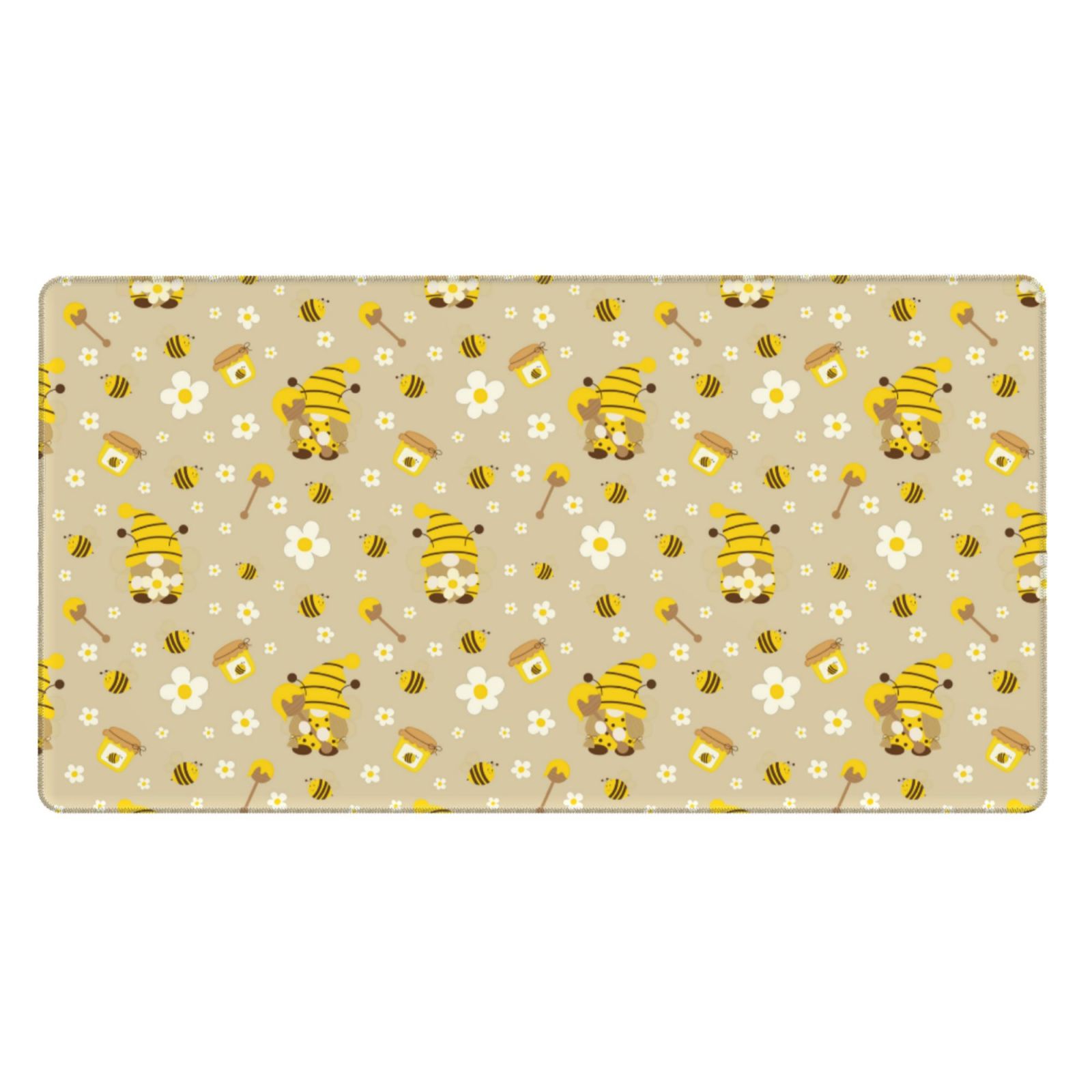 Kdxio Cute Bee Gnomes Print Large Gaming Mouse Pad,Non-Slip Base,Water ...