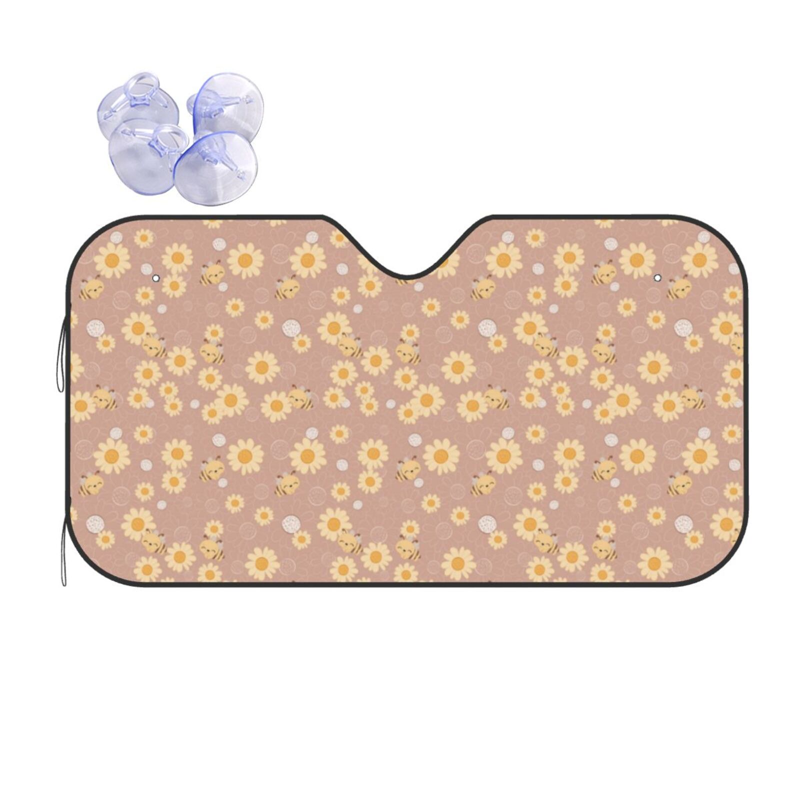 Kdxio Cute Bee Print Front Windshield Sun Shade,Folding Auto Sunshade for Car Truck SUV-Small ...