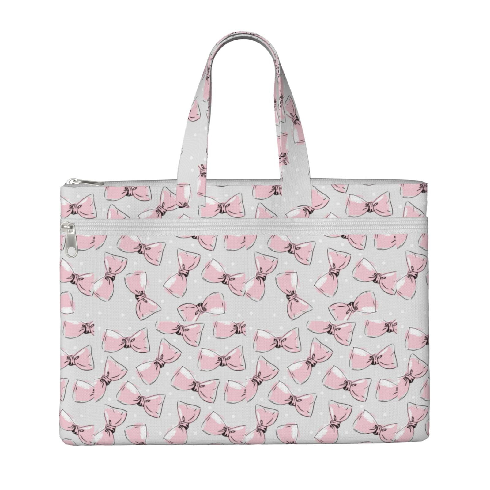 Kdxio Cute Bow Tie File Tote Document Bag Business Briefcase Bag ...