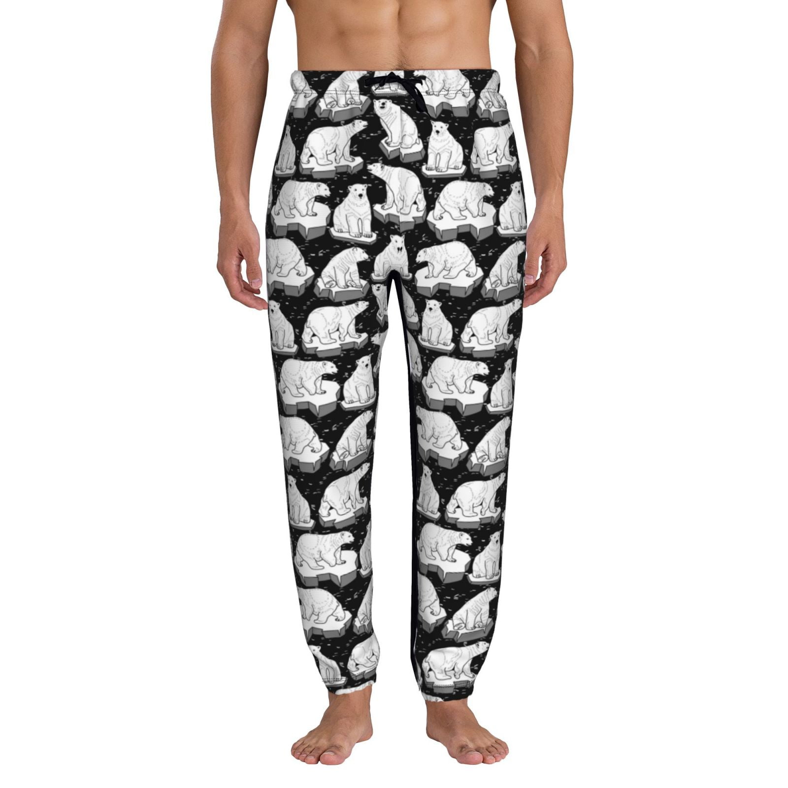Kdxio Cute Cartoon Polar Bear Pattern Joggers,Sweatpants for Men with ...