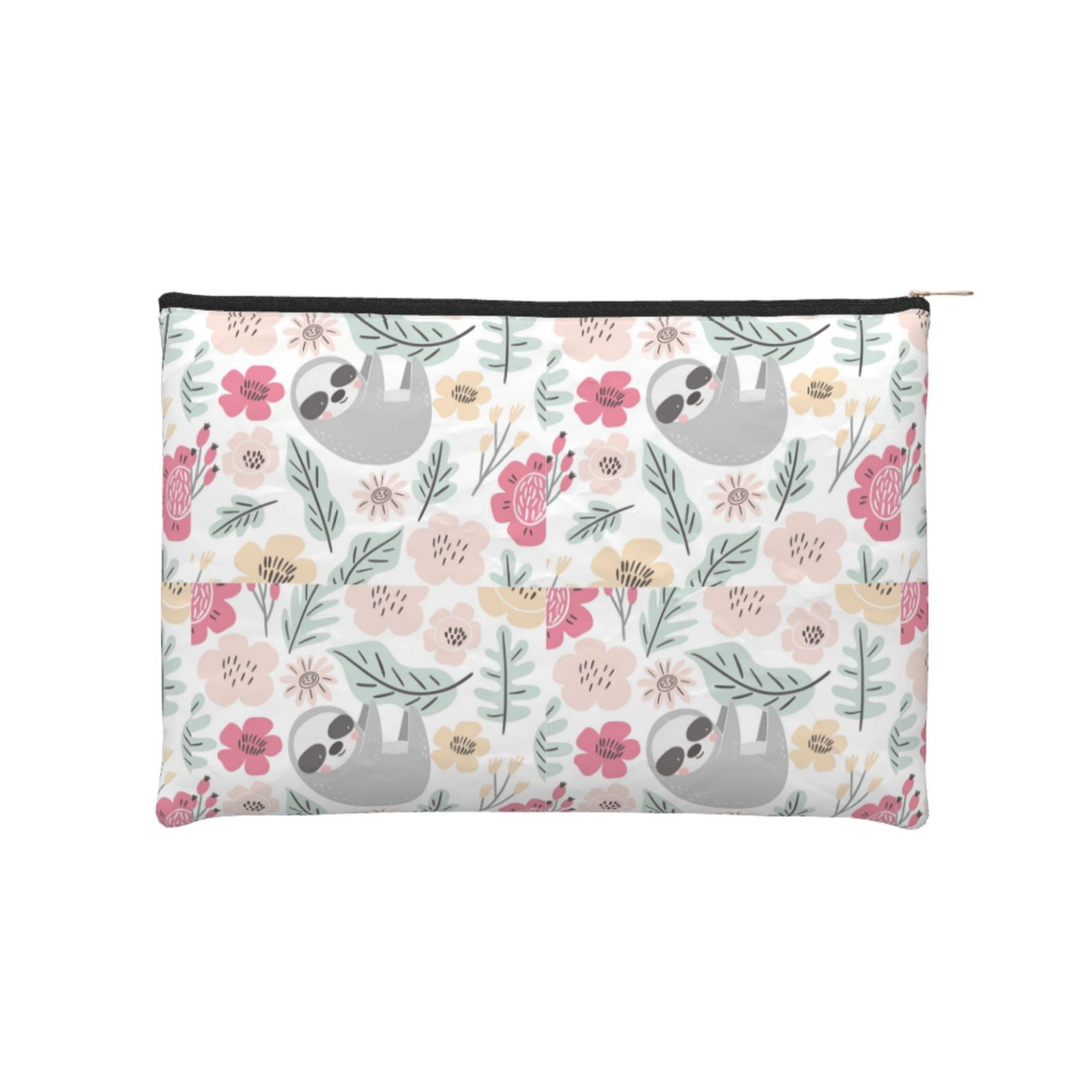 Kdxio Cute Cartoon Sloth Makeup Bag Toiletry Bag Canvas Makeup Bags ...