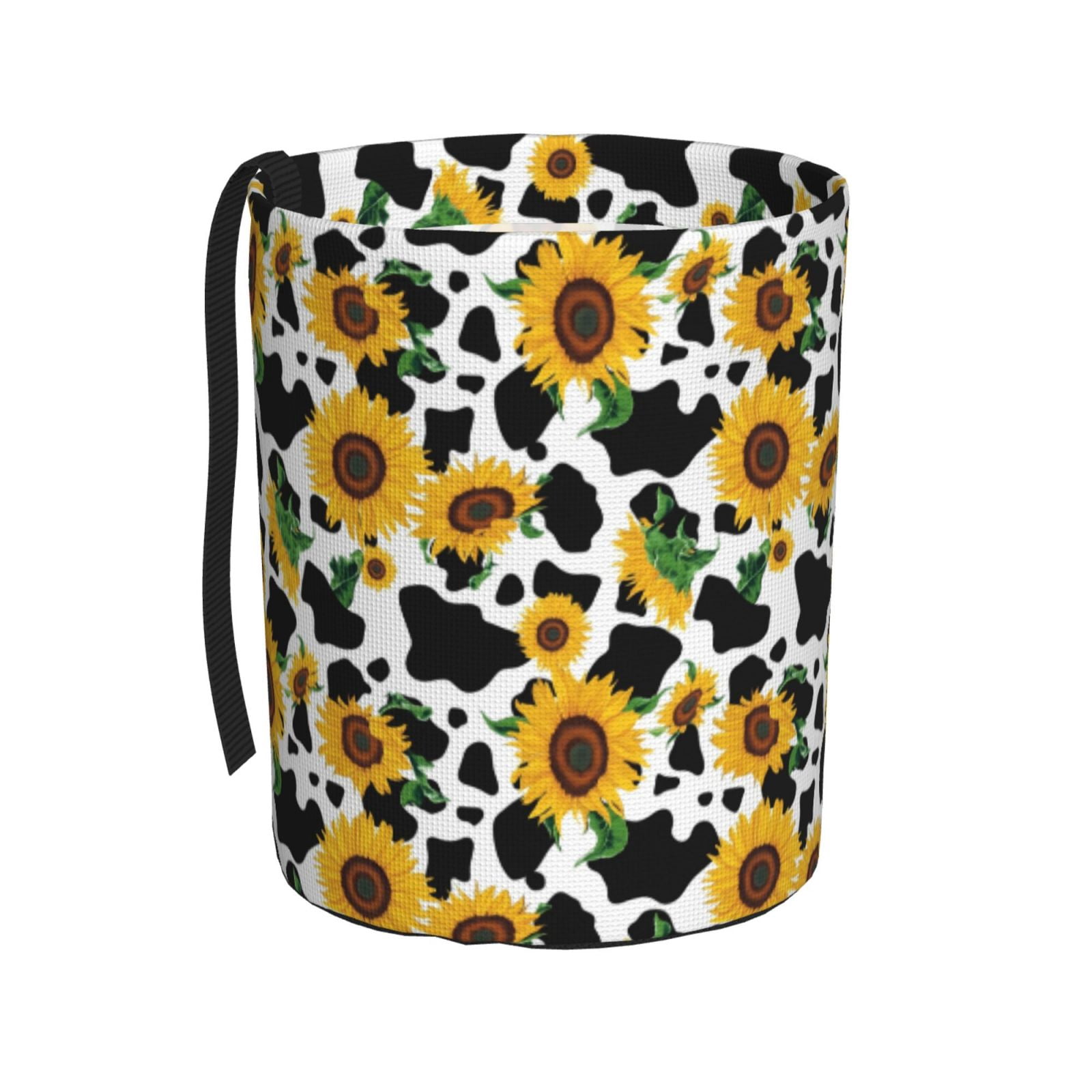 Kdxio Cute Cow Print Sunflower D Car Trash Can Garbage Car Accessories ...