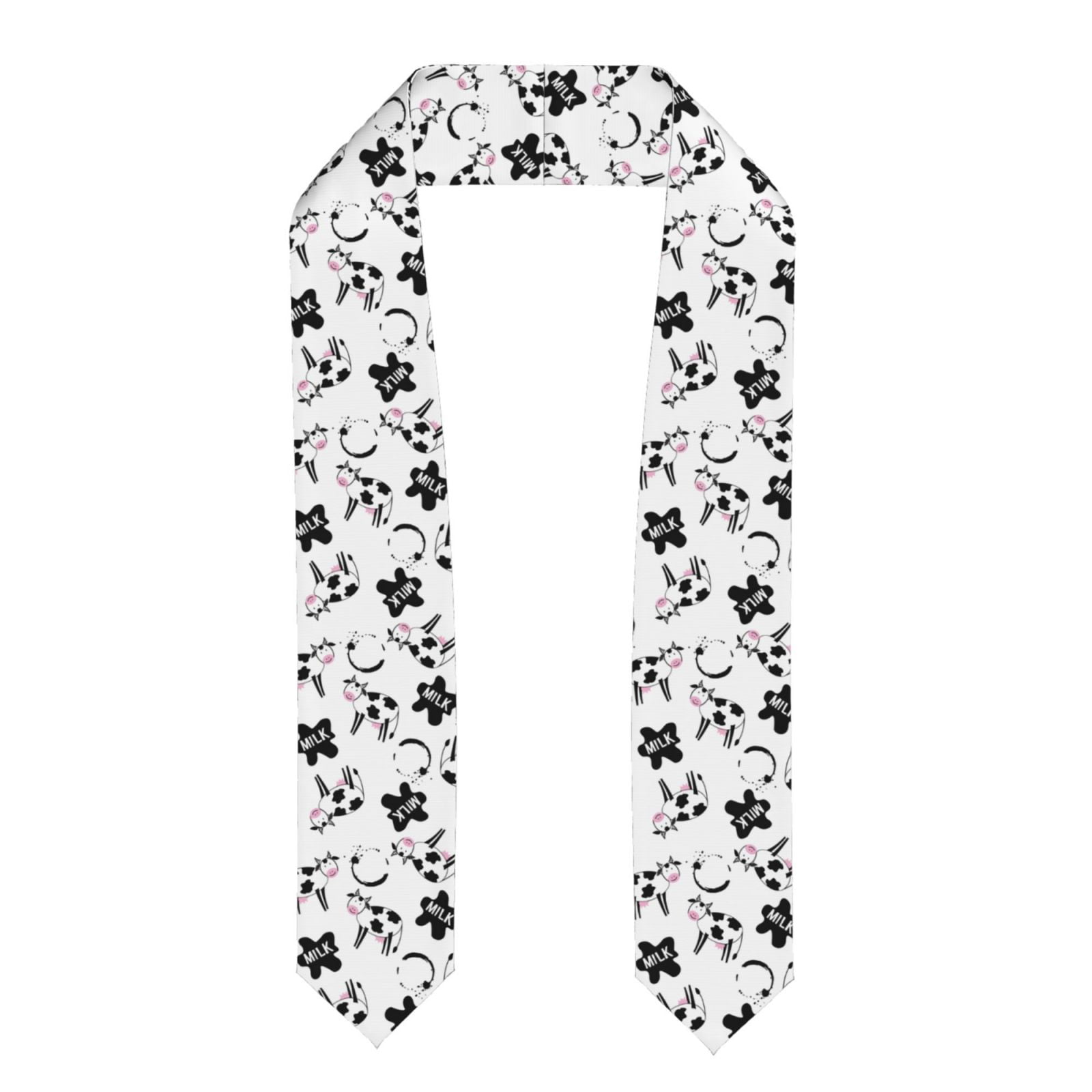 Kdxio Cute Cow and Milk Stains Graduation Stole Class, Graduation Sash ...