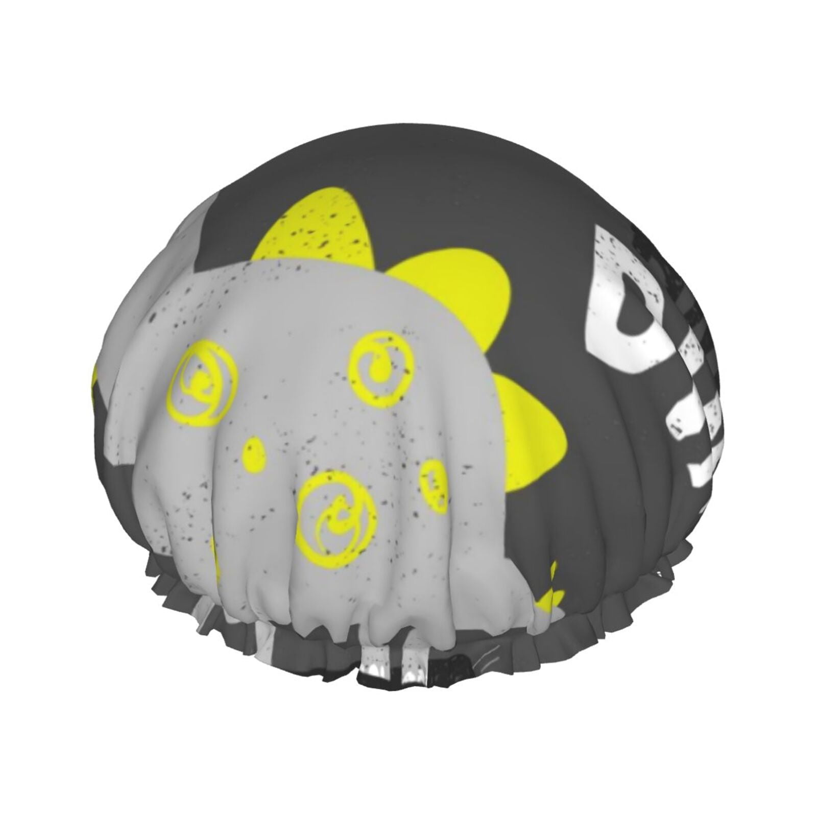 Kdxio Cute Dinosaur Print Shower Cap for Women,Elastic and Reusable ...